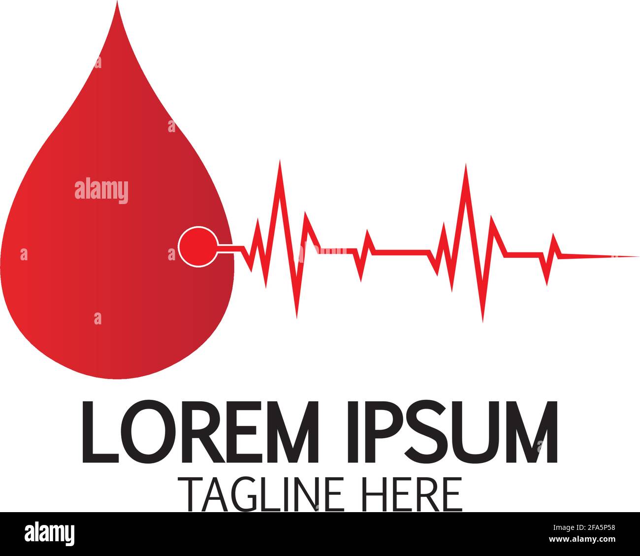 Health care&Blood donation logo icon design template Stock Vector Image ...