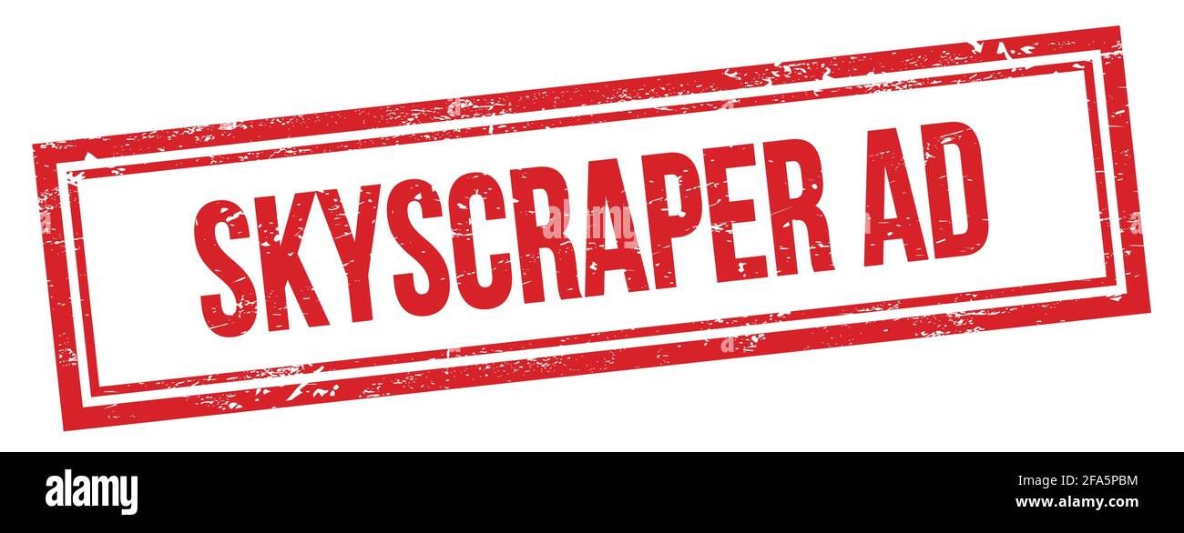 Skyscraper ad word hi-res stock photography and images - Alamy