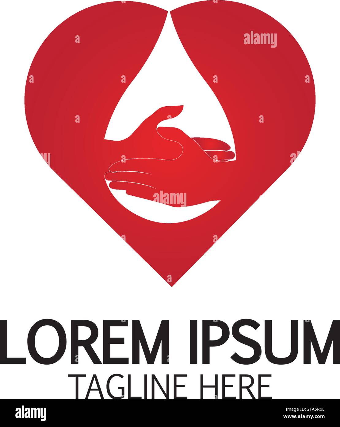 Health care&Blood donation logo icon design template Stock Vector Image ...