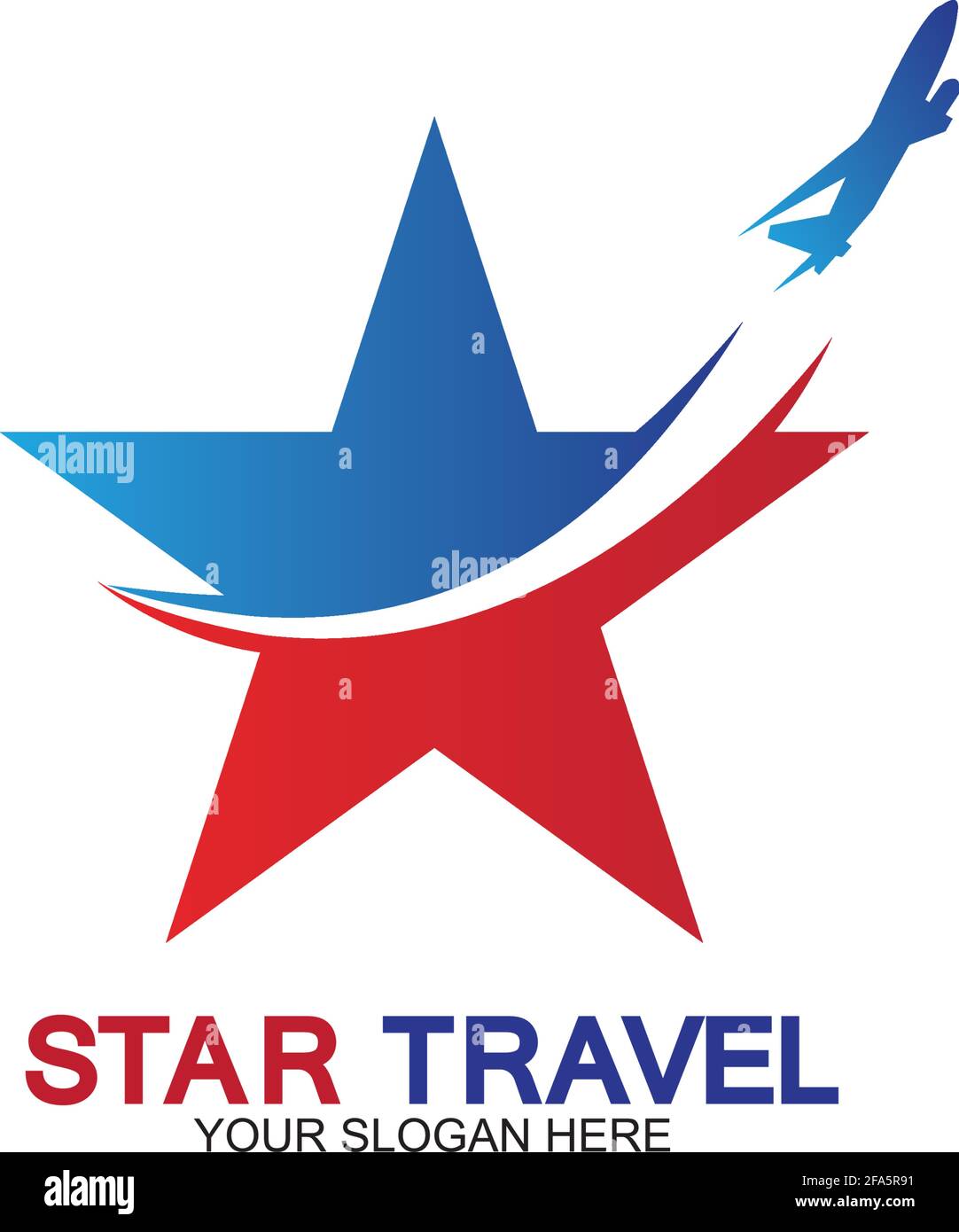 Star travel logo design. Travel agency logo design. Amazing ...