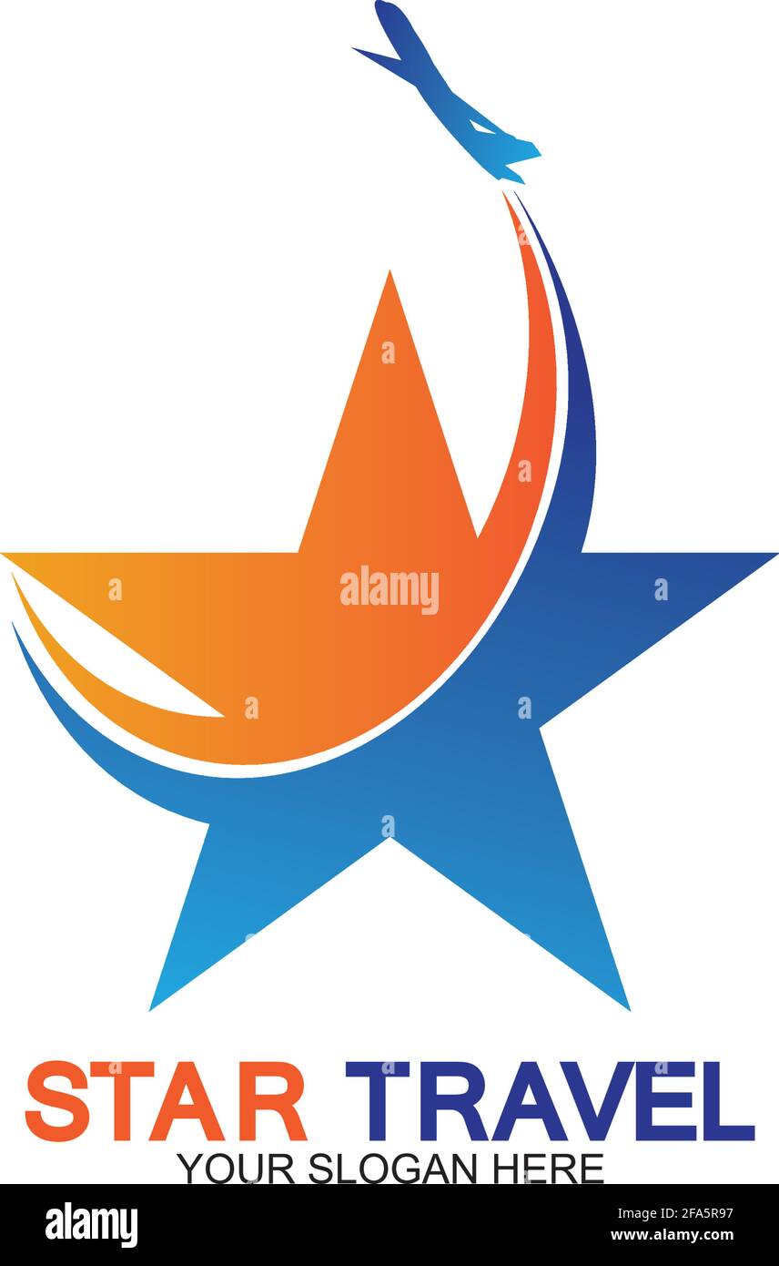 Star travel logo design. Travel agency logo design. Amazing ...