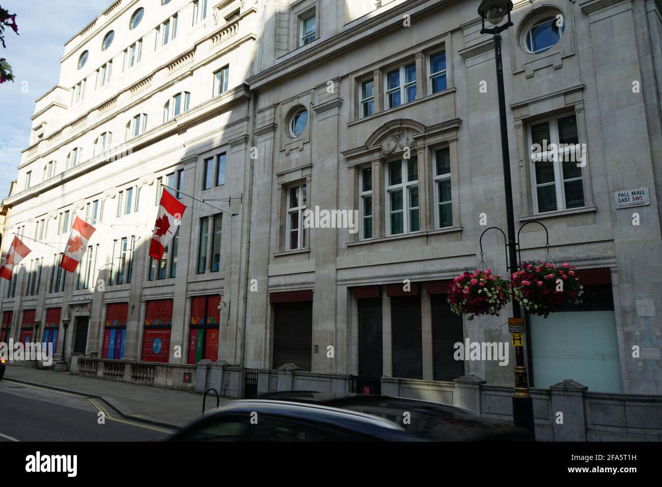 High Commission of Canada on Pall Mall in Trafalgar Square, London ...