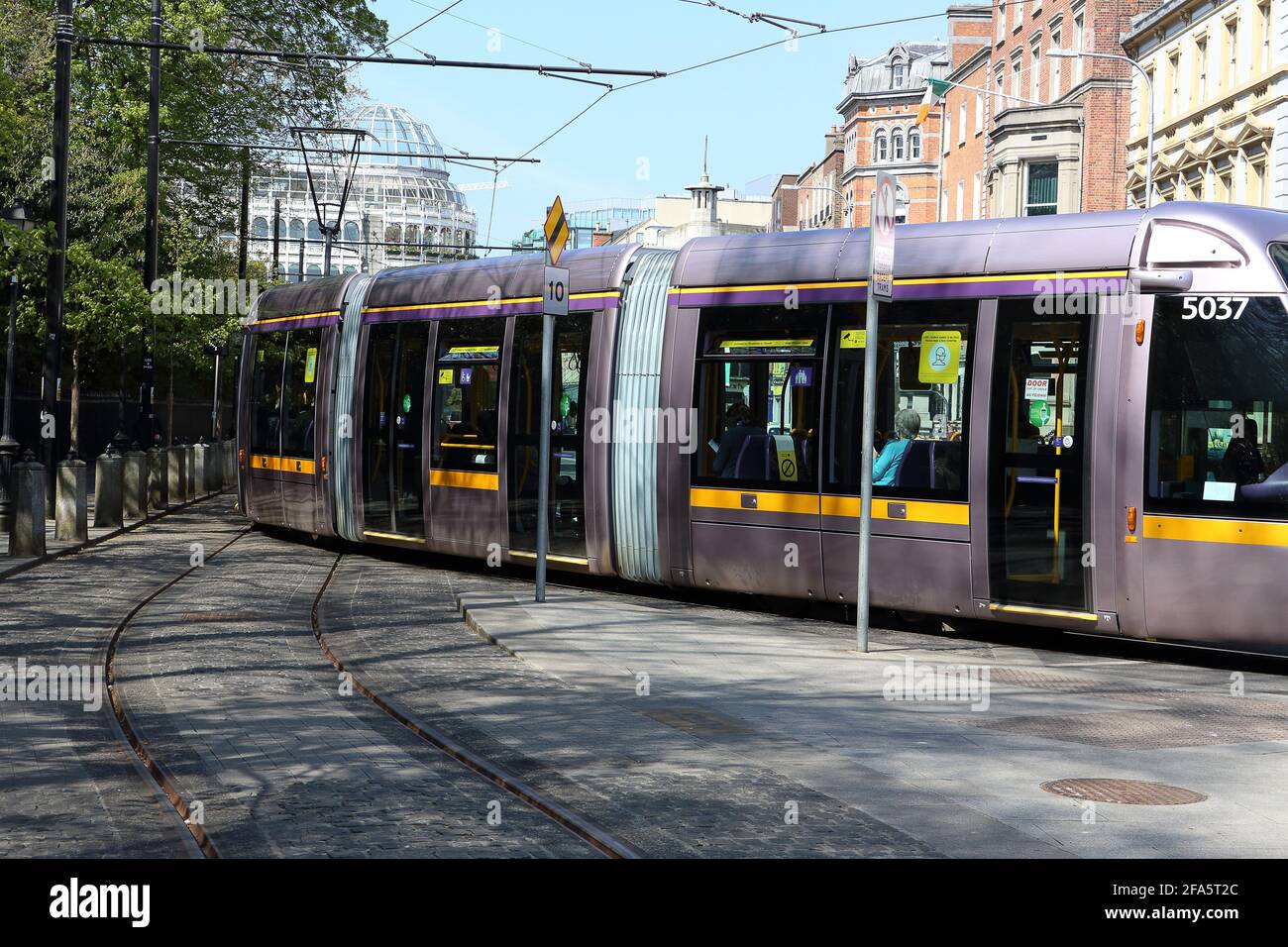 The Luas tram system in Dublin Stock Photo - Alamy