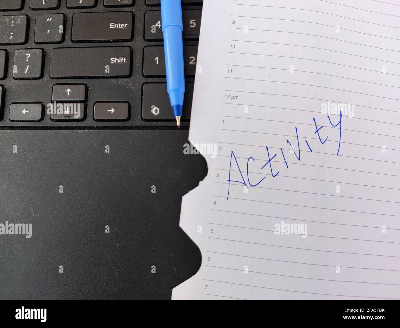 Activity text hi-res stock photography and images - Alamy