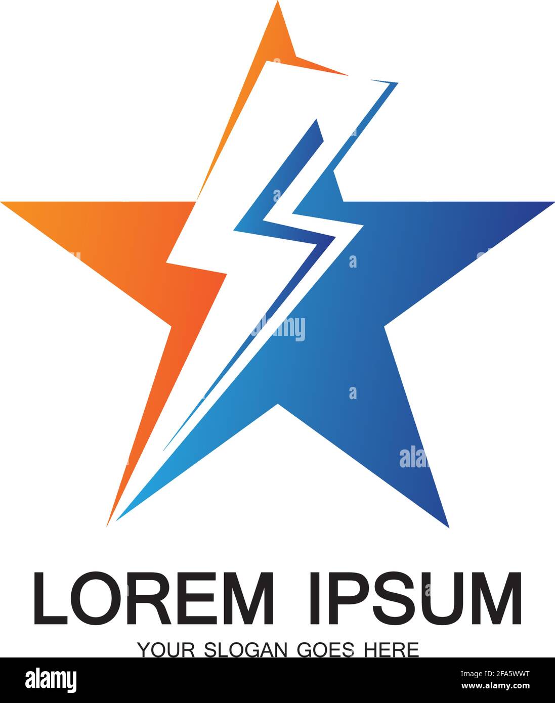 Lightning Star,Energy Star logo vector icon design template Stock ...