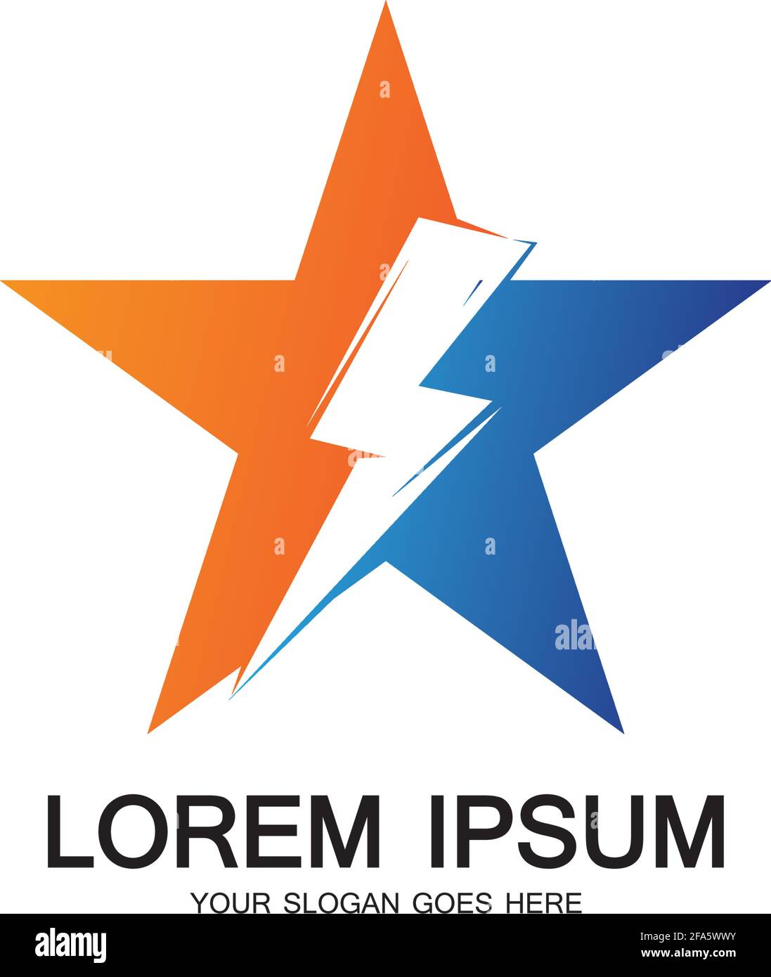 Lightning Star,Energy Star logo vector icon design template Stock ...