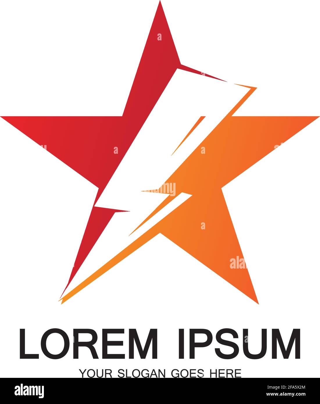 Lightning Star,Energy Star logo vector icon design template Stock ...