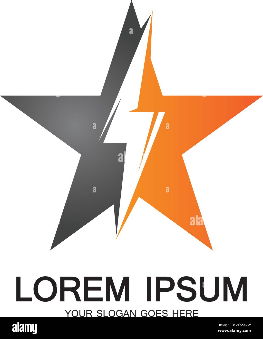 Lightning Star,Energy Star logo vector icon design template Stock ...