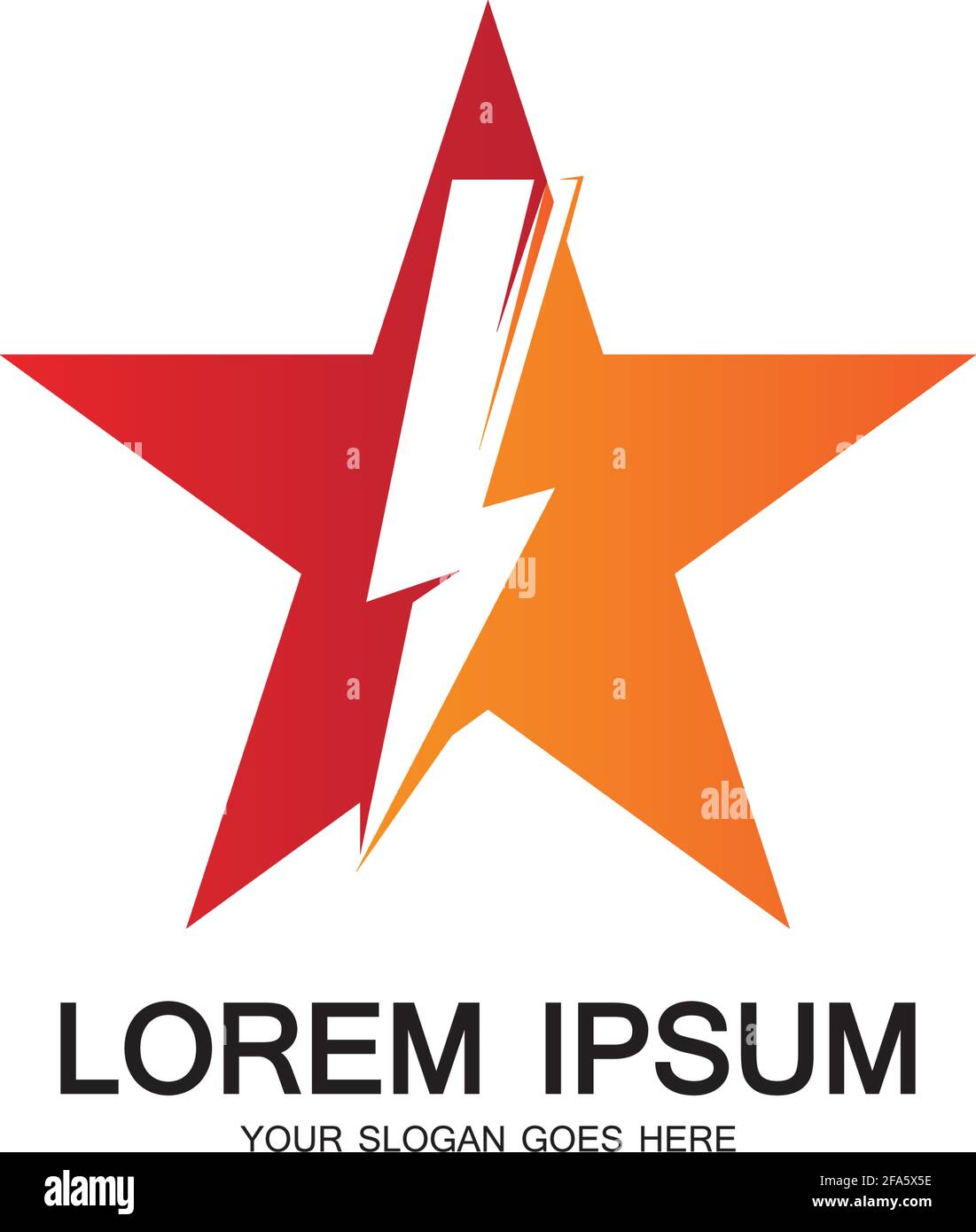 Lightning Star,Energy Star logo vector icon design template Stock ...