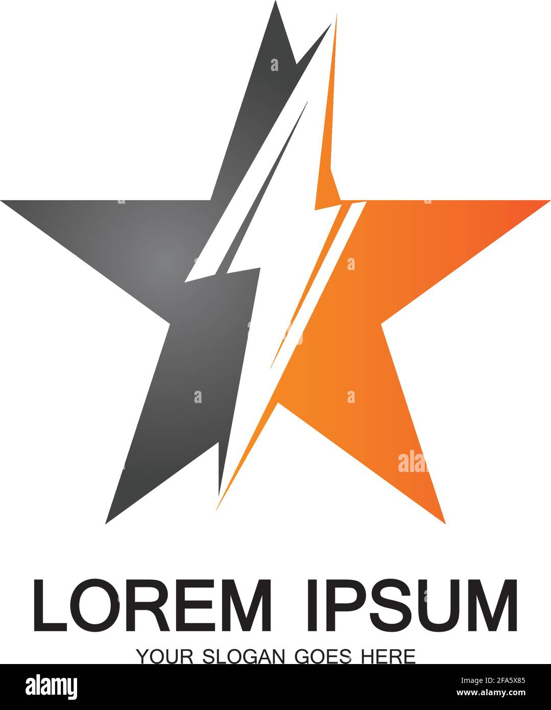 Lightning Star,Energy Star logo vector icon design template Stock ...