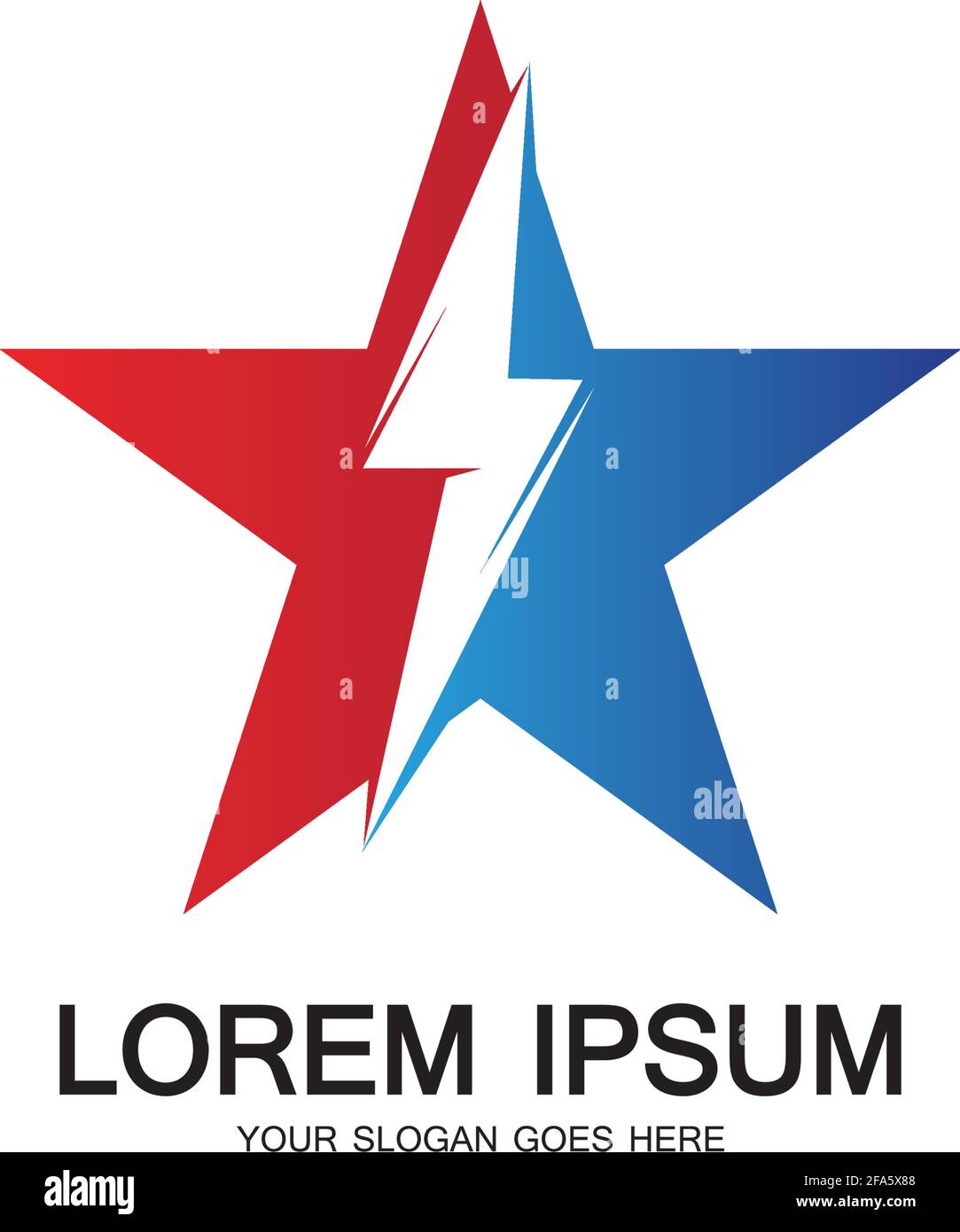 Lightning Star,Energy Star logo vector icon design template Stock ...