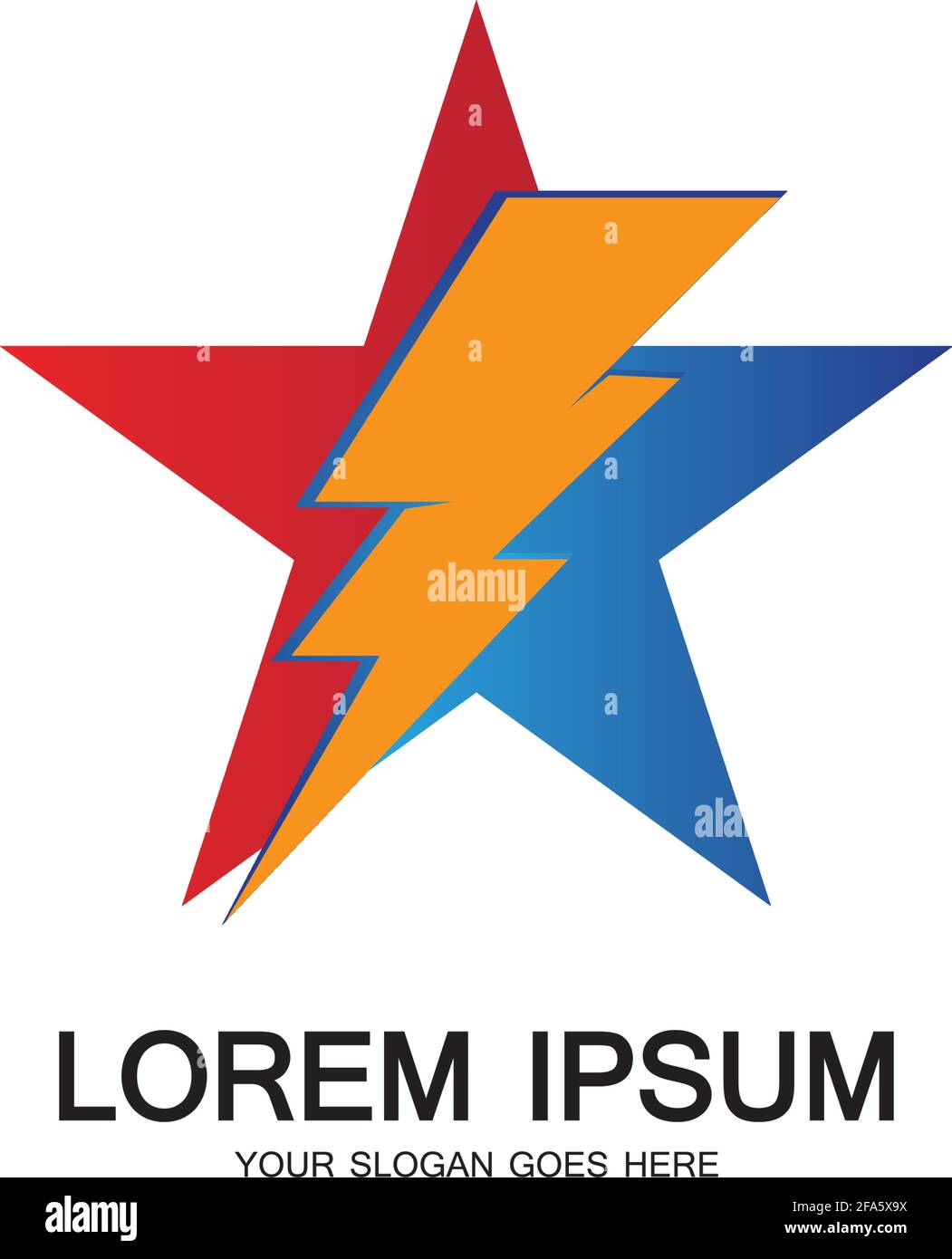 Lightning Star,Energy Star logo vector icon design template Stock ...