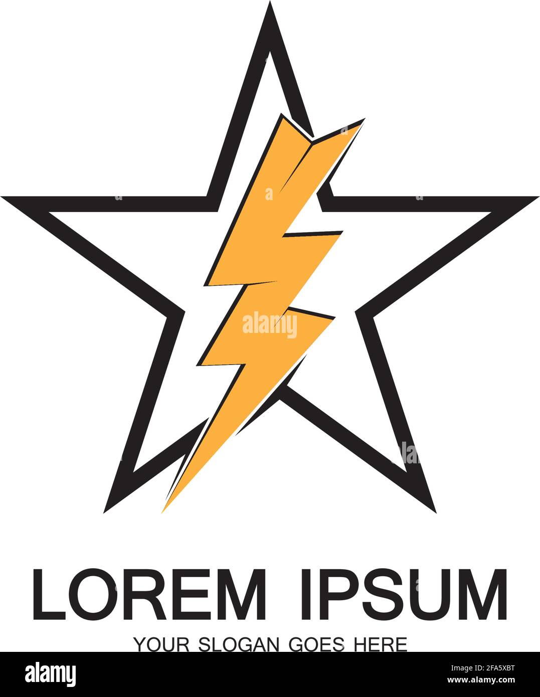 Lightning Star,Energy Star logo vector icon design template Stock ...
