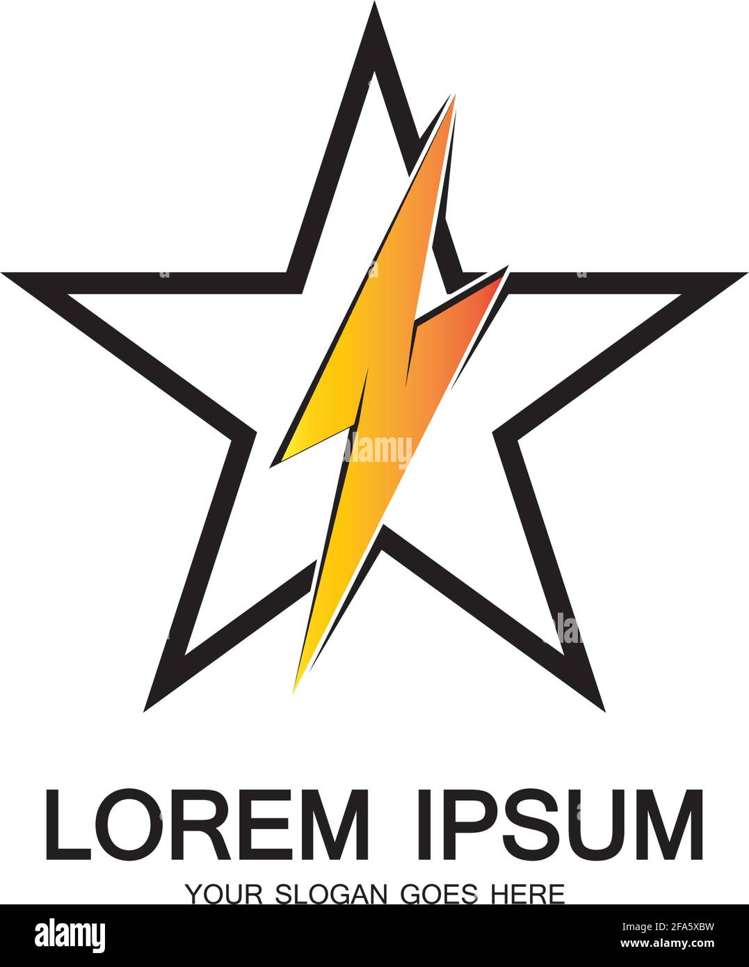 Star charge logo Stock Vector Images - Alamy