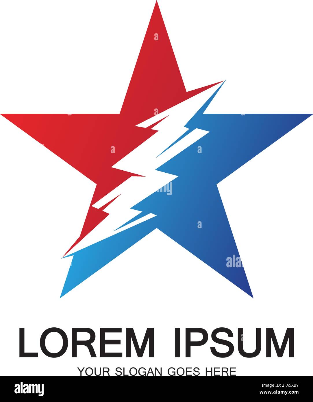 Lightning Star,Energy Star logo vector icon design template Stock ...