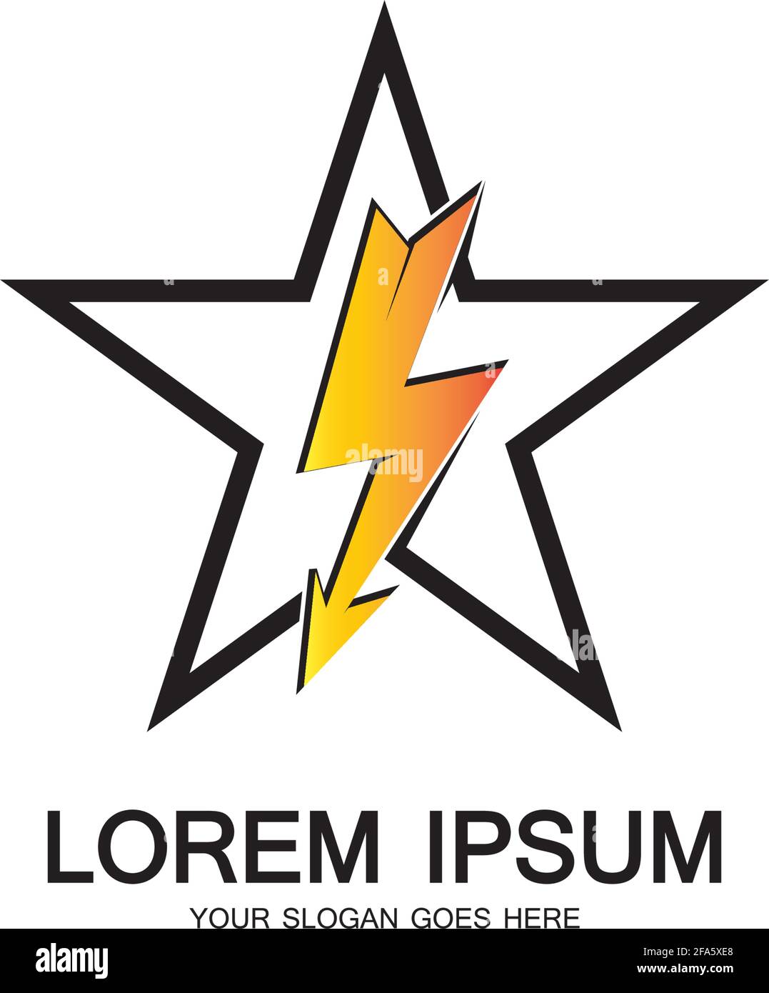 Lightning Star,Energy Star logo vector icon design template Stock ...