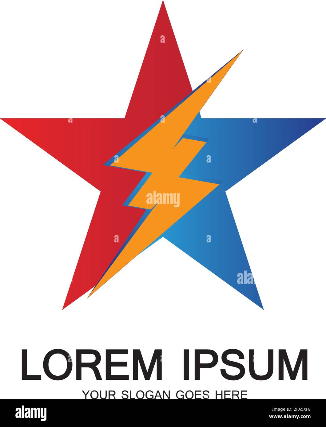 Lightning Star,Energy Star logo vector icon design template Stock ...