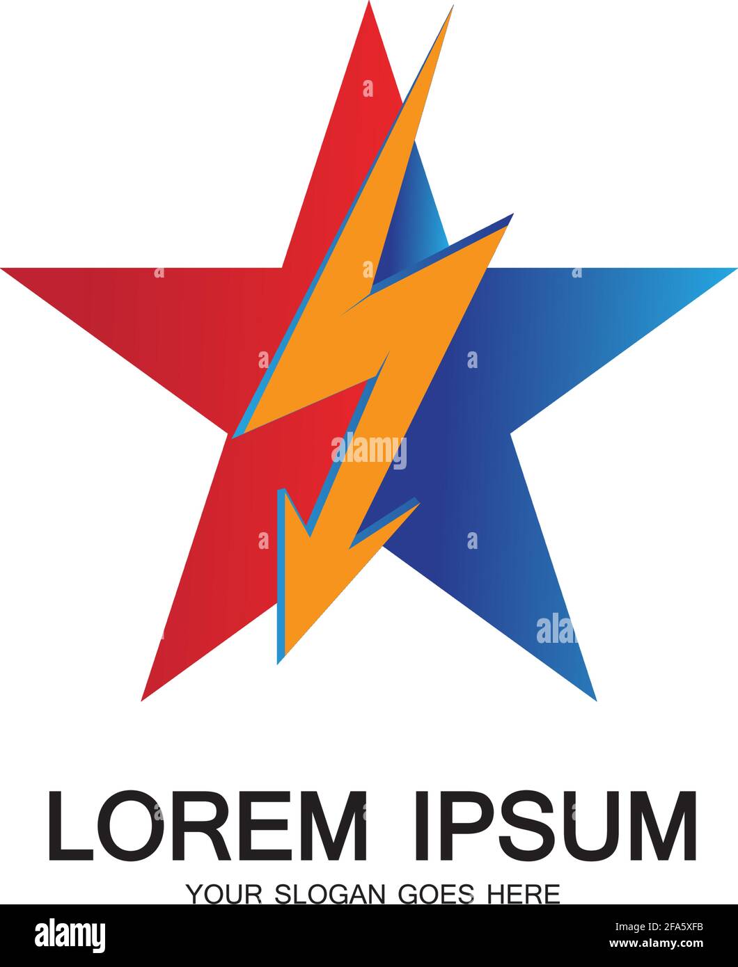 Lightning Star,Energy Star logo vector icon design template Stock ...