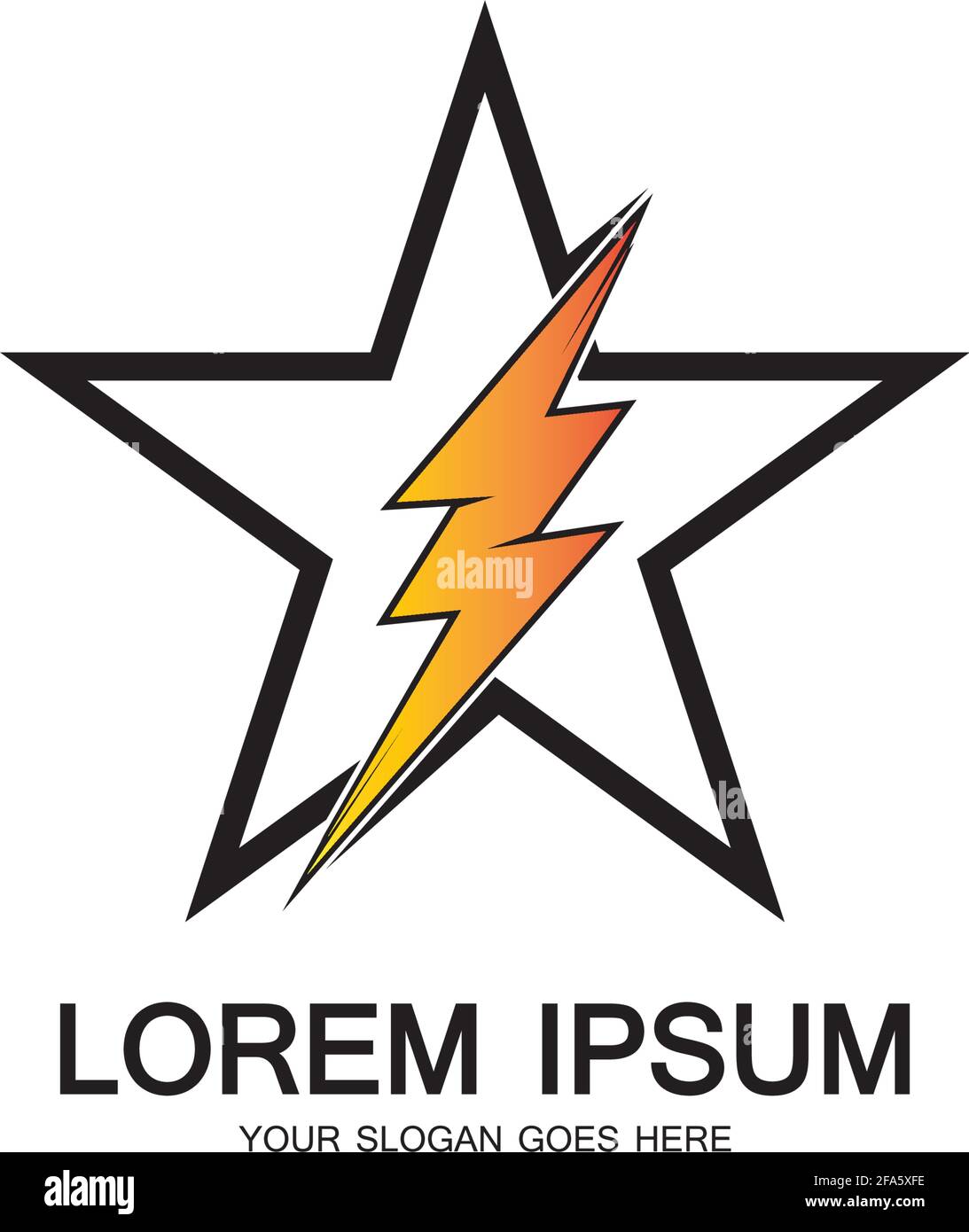 Lightning Star,Energy Star logo vector icon design template Stock ...