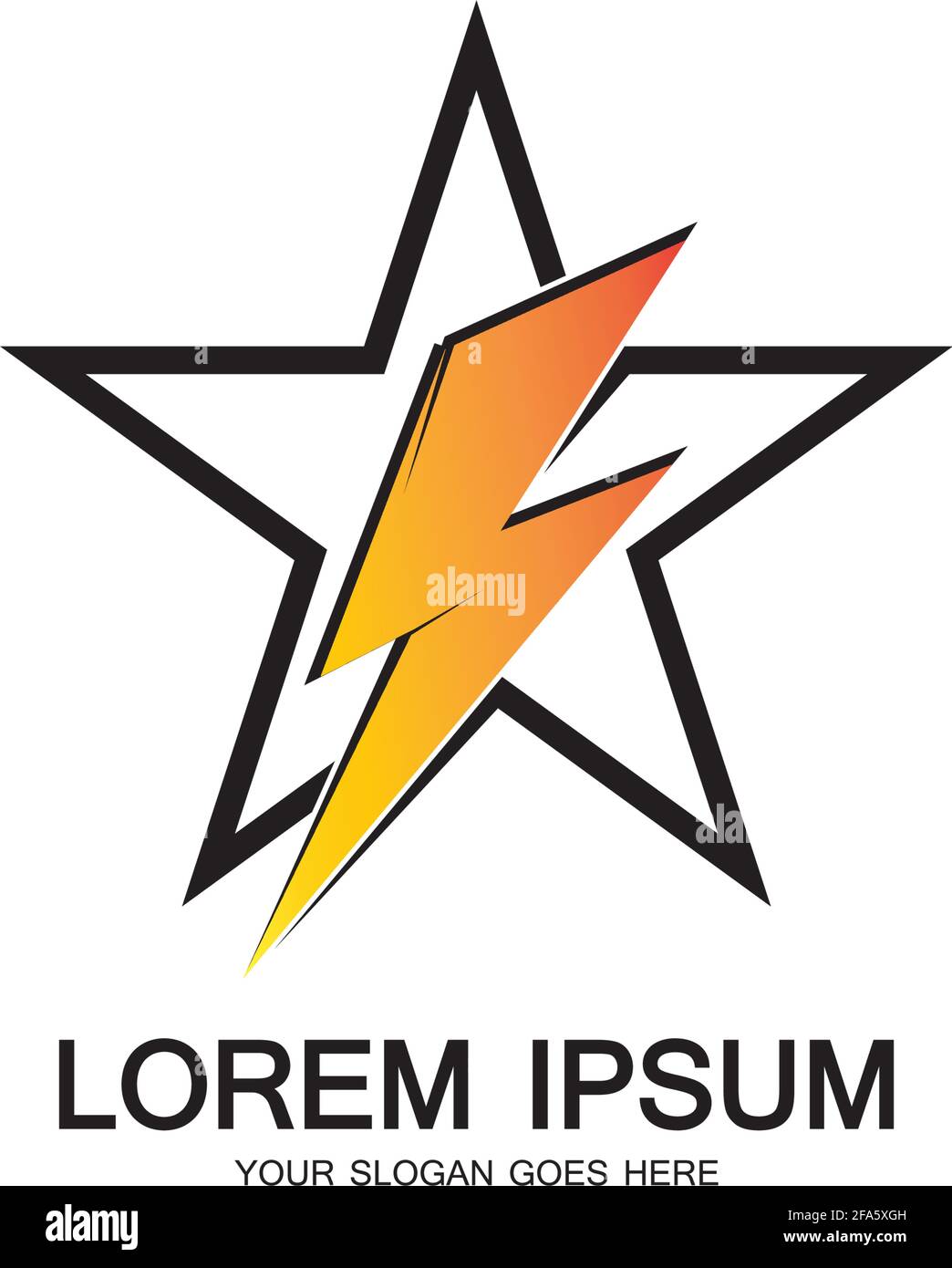 Lightning Star,Energy Star logo vector icon design template Stock ...