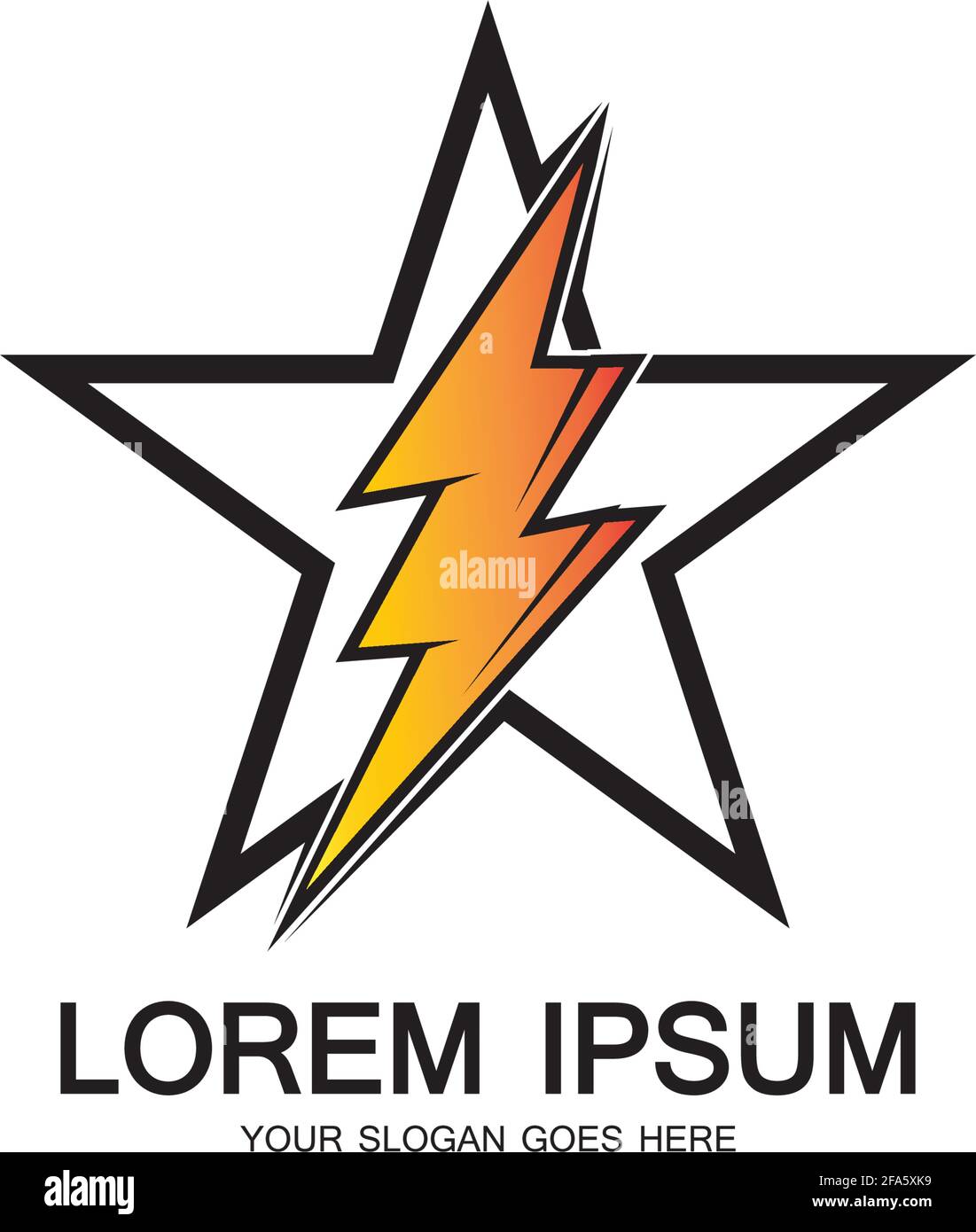 Star charge logo Stock Vector Images - Alamy