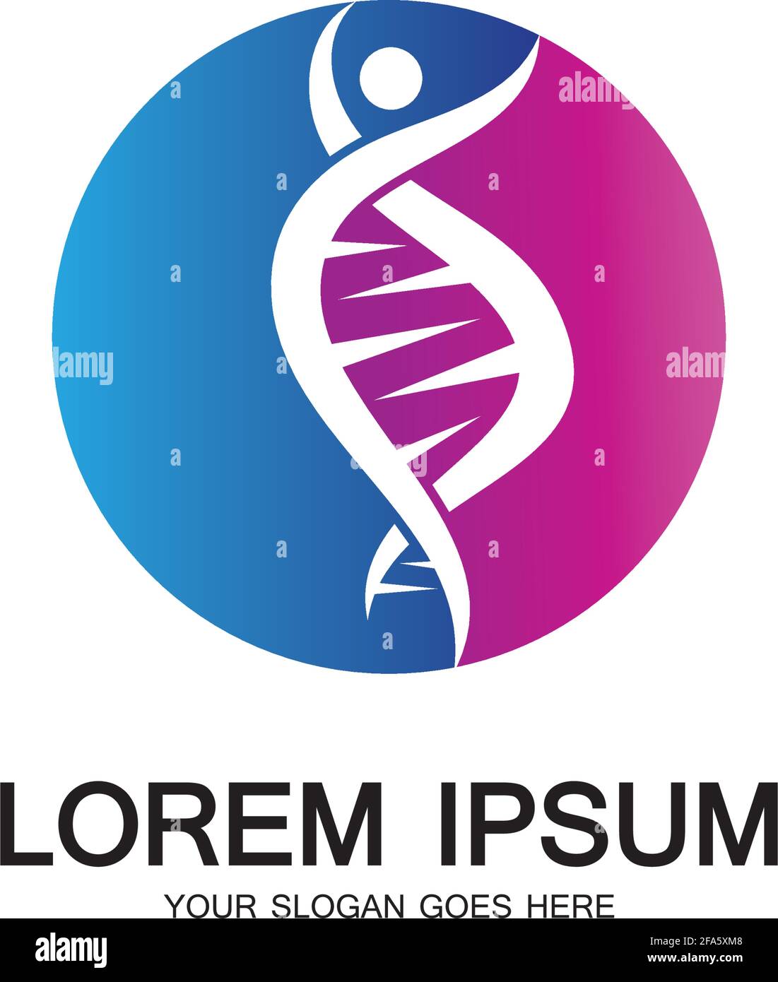 Human DNA logo icon design-vector Stock Vector Image & Art - Alamy