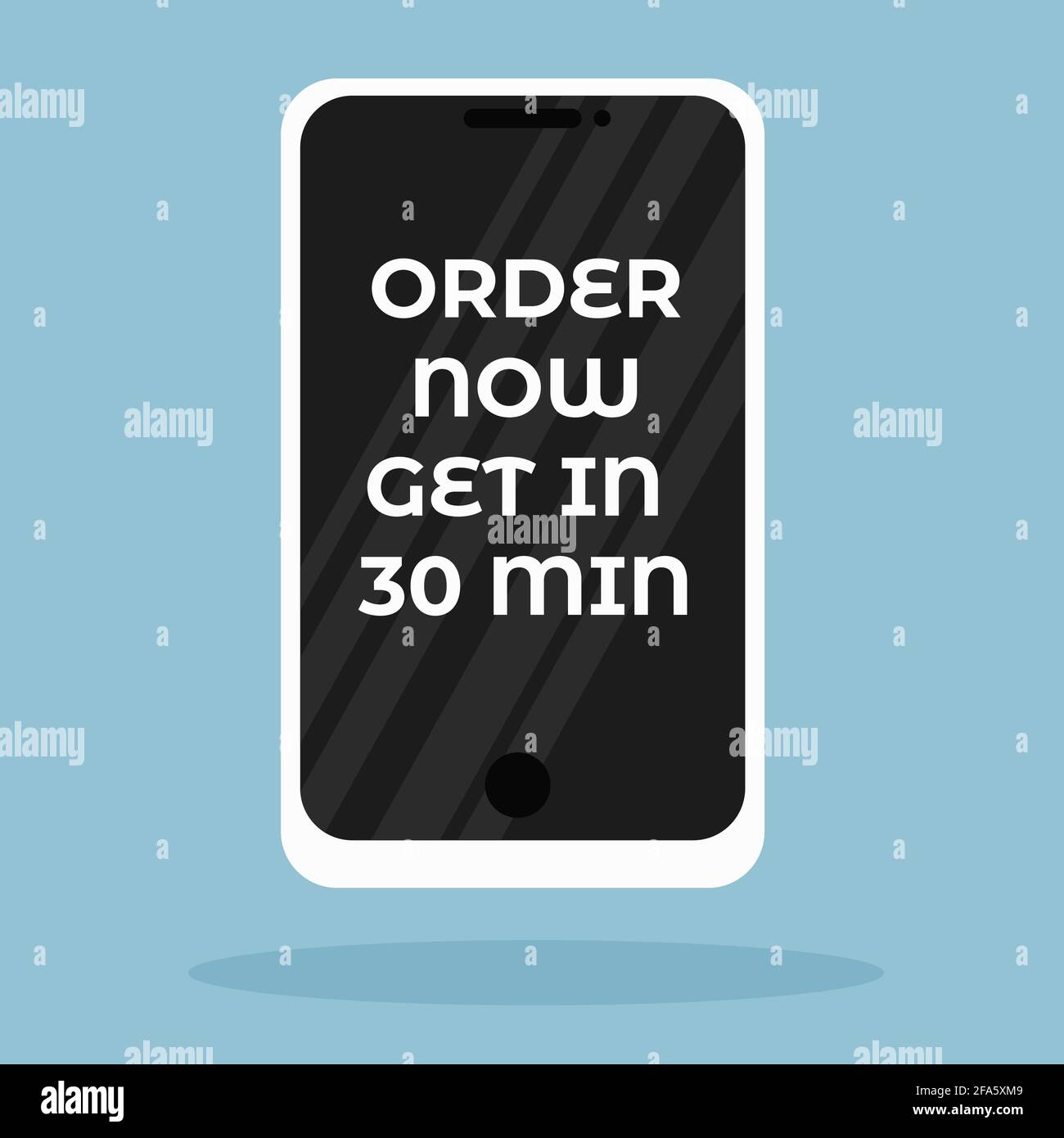 Mobile order online technology concept vector illustration Stock Vector ...