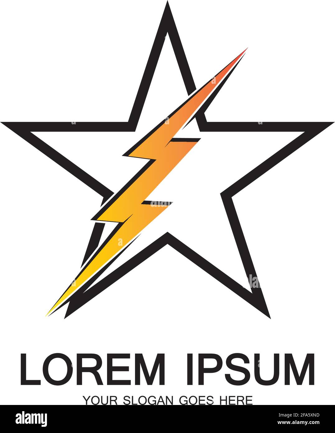 Star charge logo Stock Vector Images - Alamy