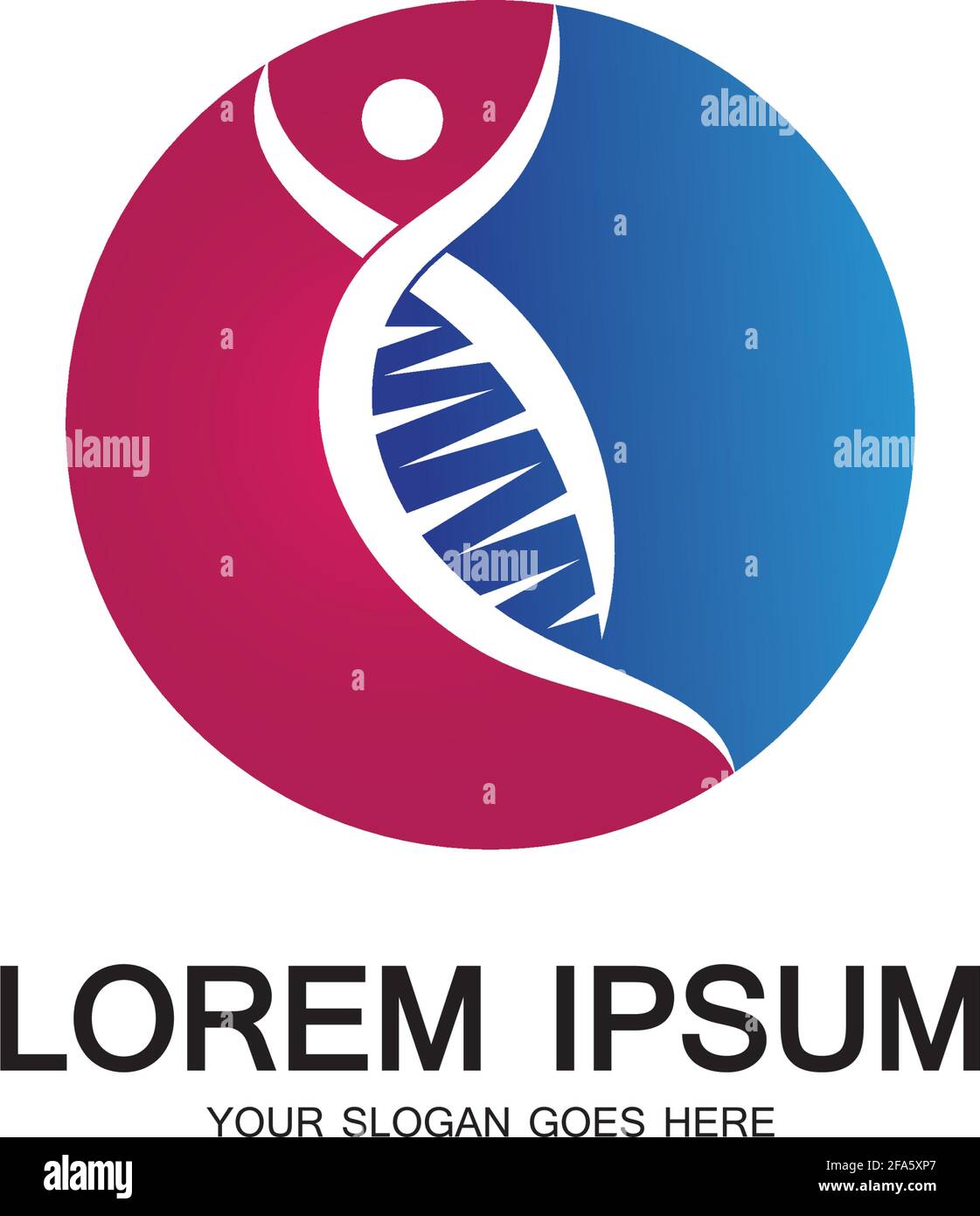 Human DNA logo icon design-vector Stock Vector Image & Art - Alamy