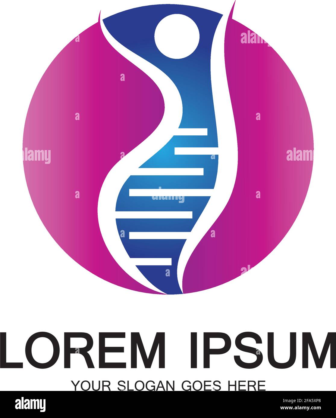 Human DNA logo icon design-vector Stock Vector Image & Art - Alamy