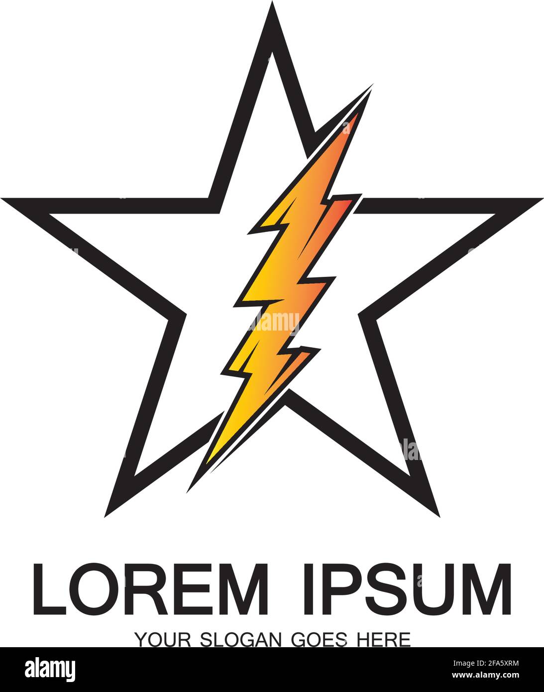 Lightning Star,Energy Star logo vector icon design template Stock ...