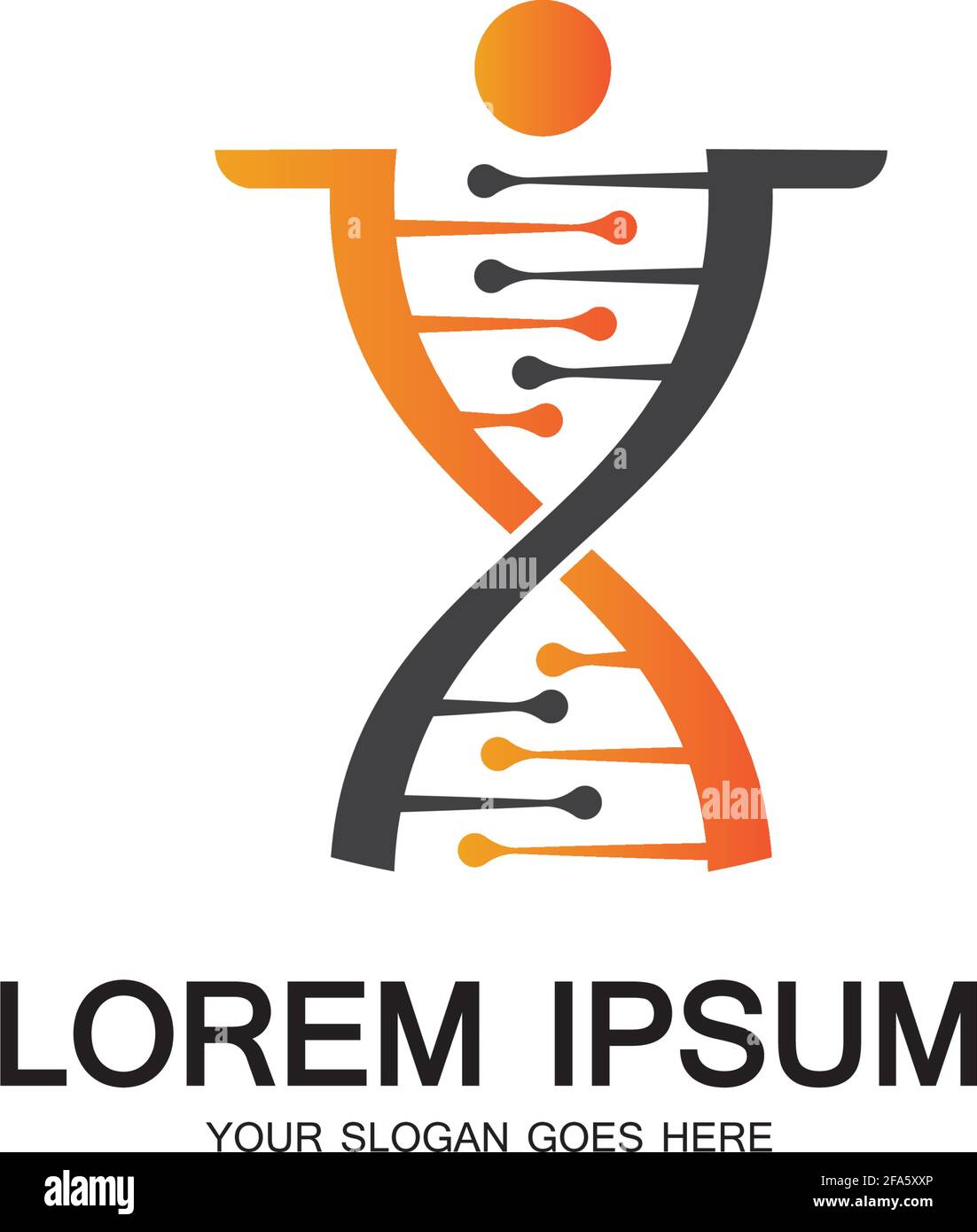 Human DNA logo icon design-vector Stock Vector Image & Art - Alamy