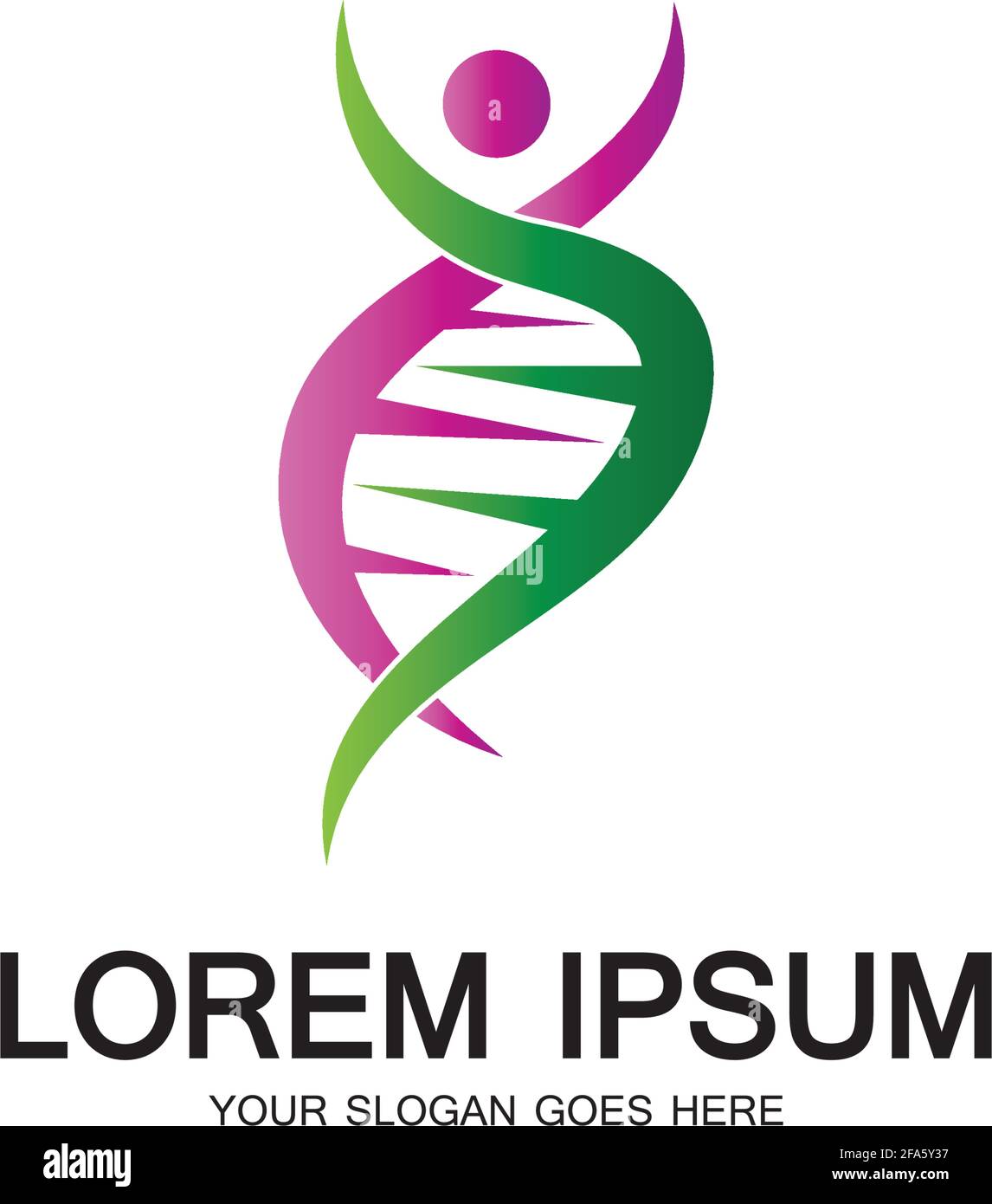 Human DNA logo icon design-vector Stock Vector Image & Art - Alamy