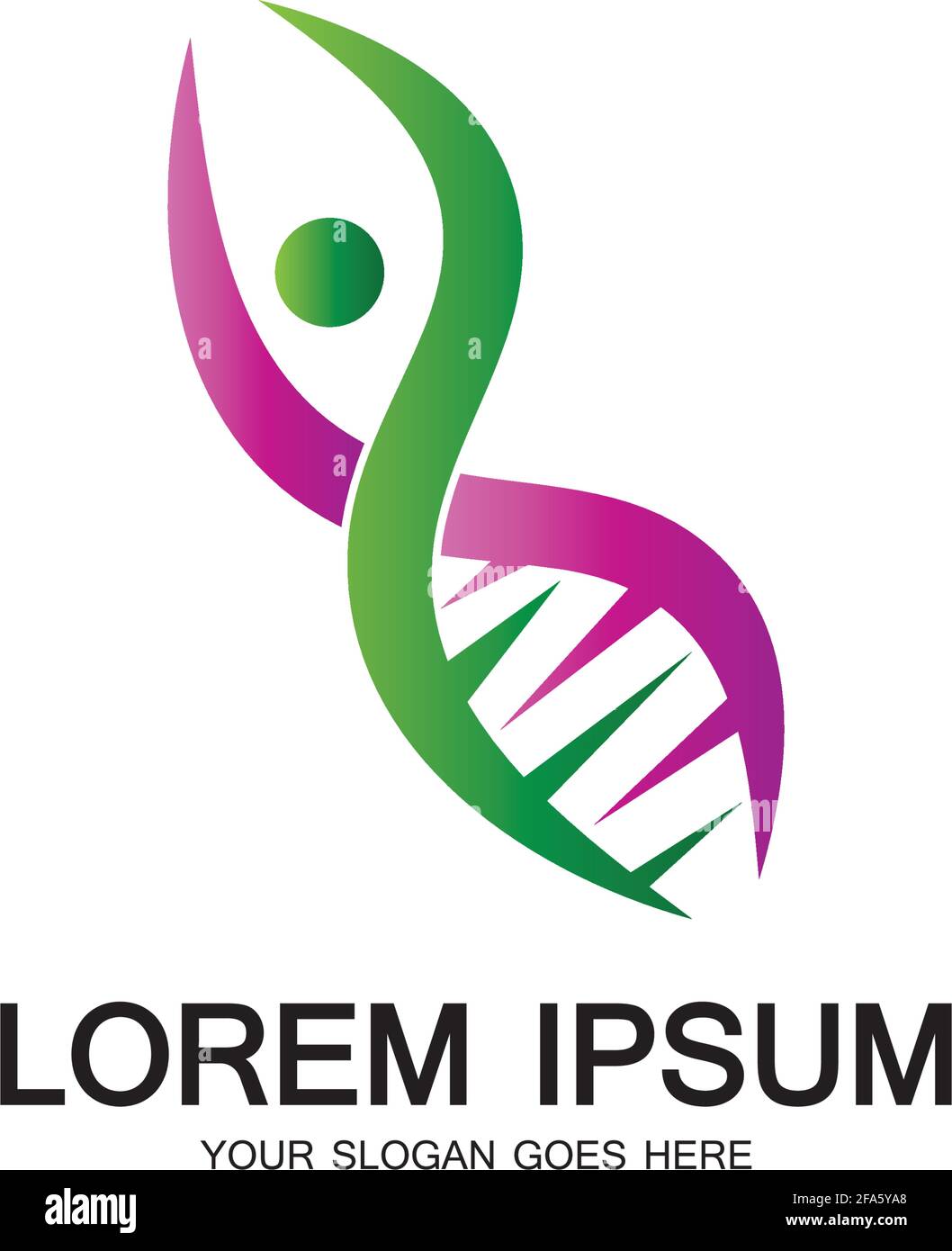 Human DNA logo icon design-vector Stock Vector Image & Art - Alamy