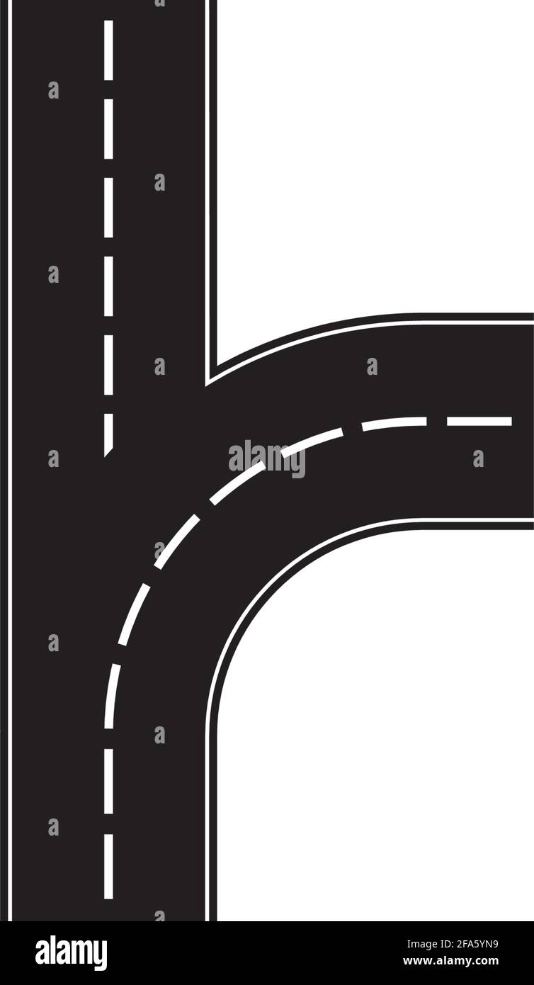 Road icon isolated on white background Stock Vector Image & Art - Alamy