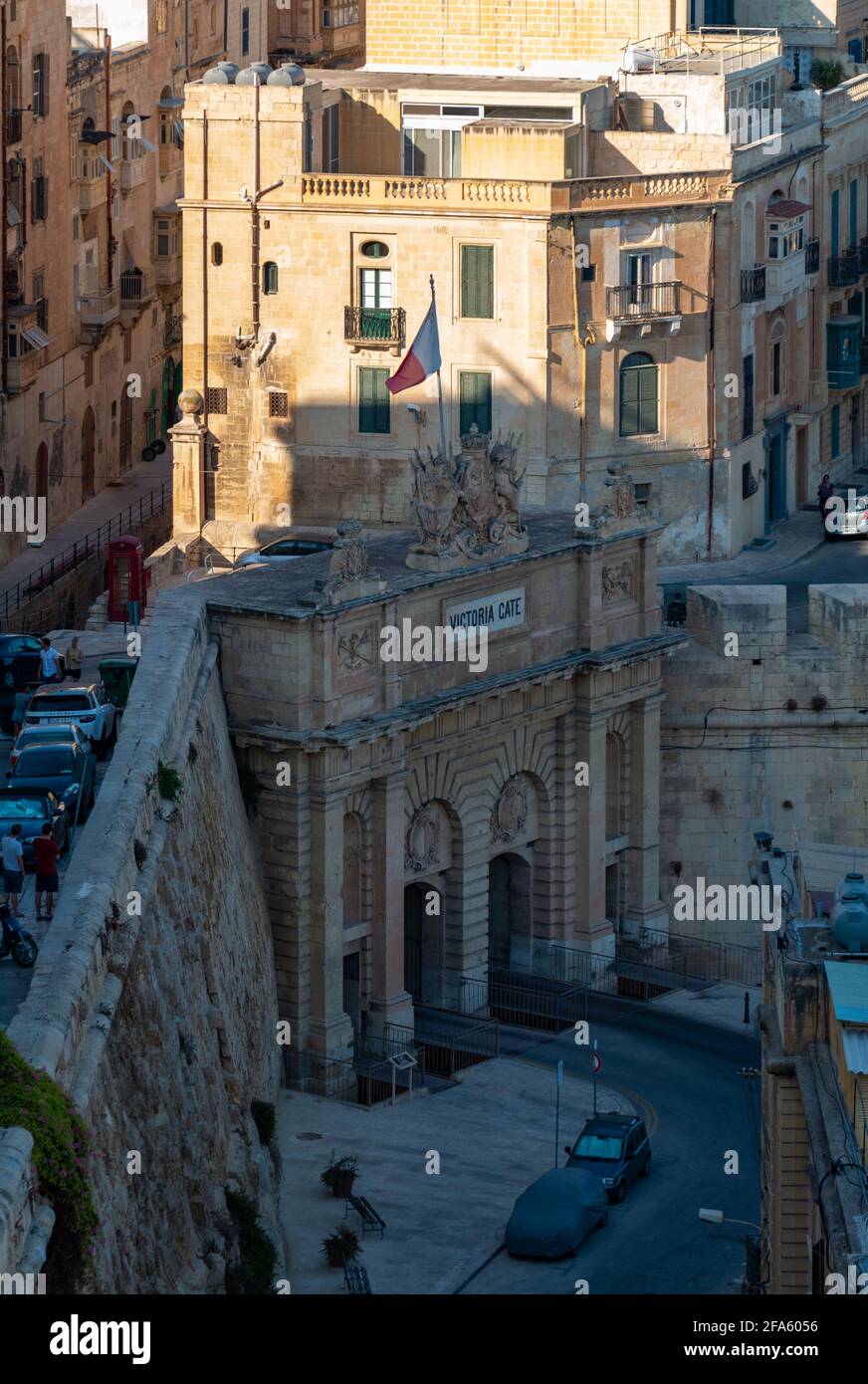 A picture of the Victoria Gate, in Valletta Stock Photo - Alamy
