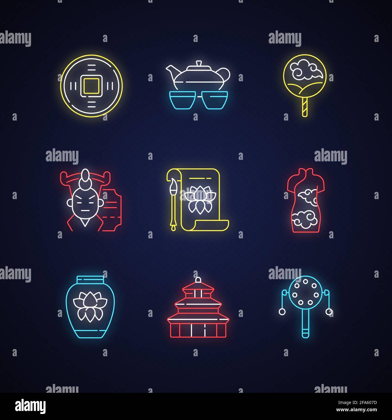 Chinese opera set Stock Vector Images - Alamy