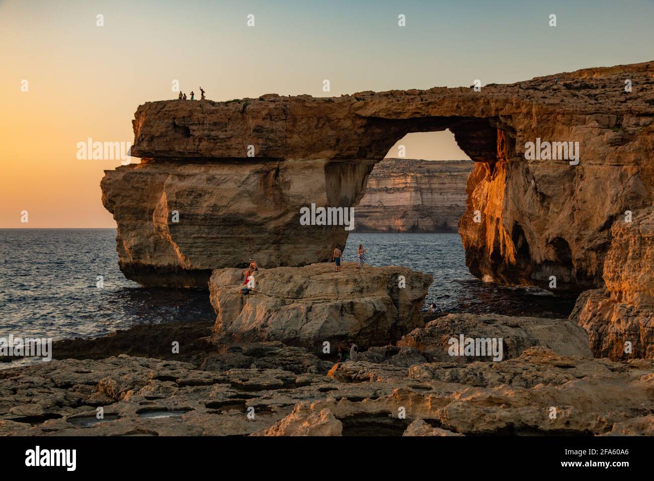 A picture of the former (now collapsed) Azure Window, in Gozo (Malta ...