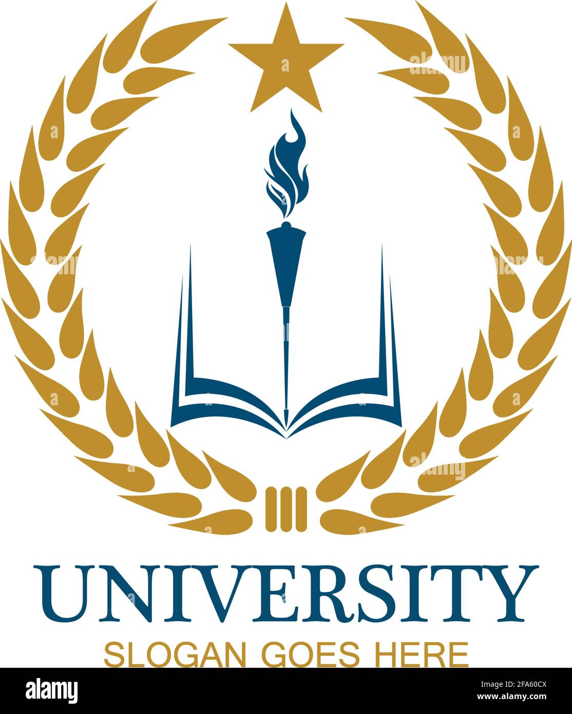 University, Academy, School and Course logo design template Stock ...