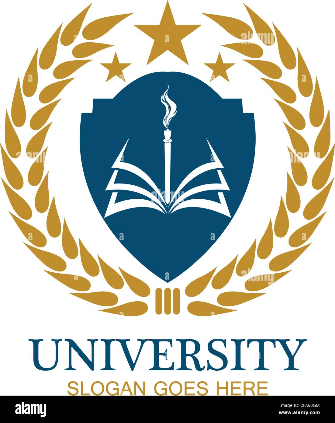 University, Academy, School and Course logo design template Stock ...