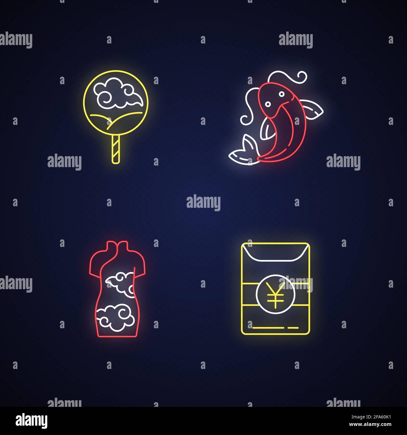 Set neon sign japanese Stock Vector Images - Alamy