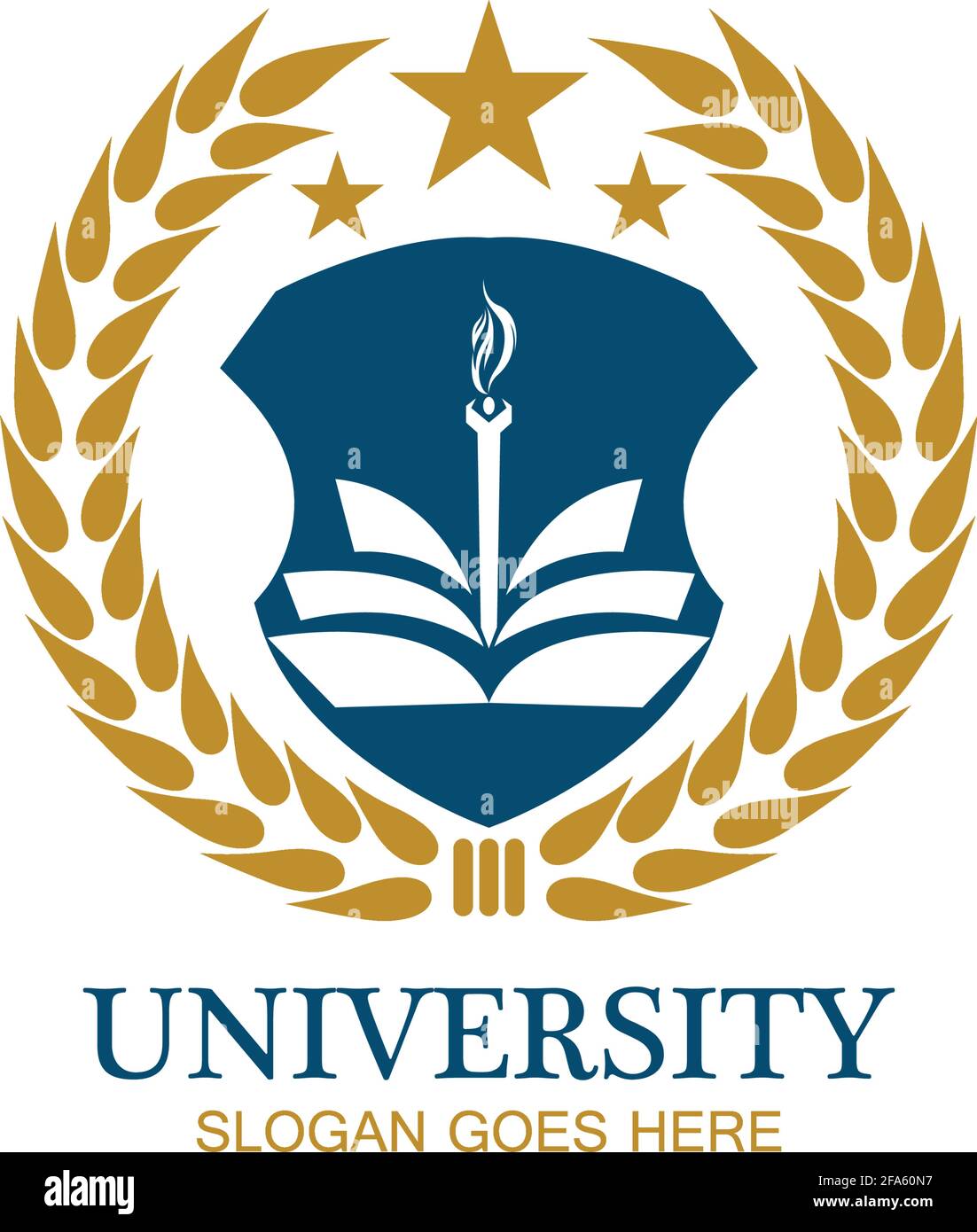 University, Academy, School and Course logo design template Stock ...