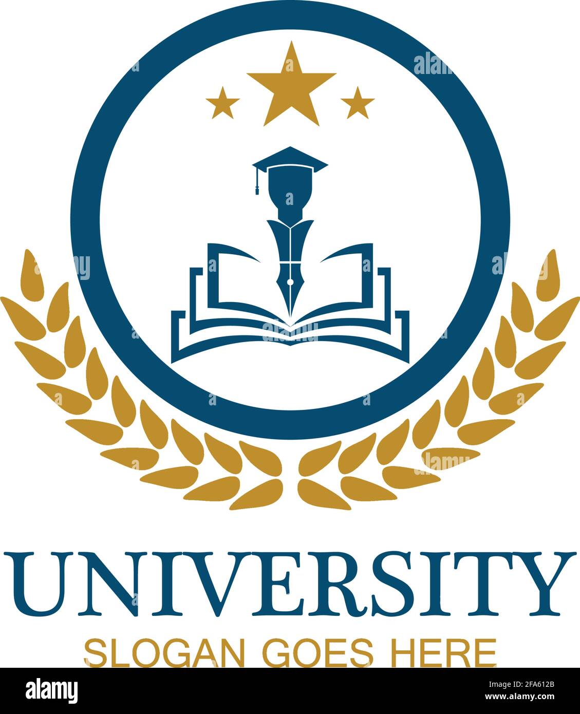 University, Academy, School and Course logo design template Stock ...