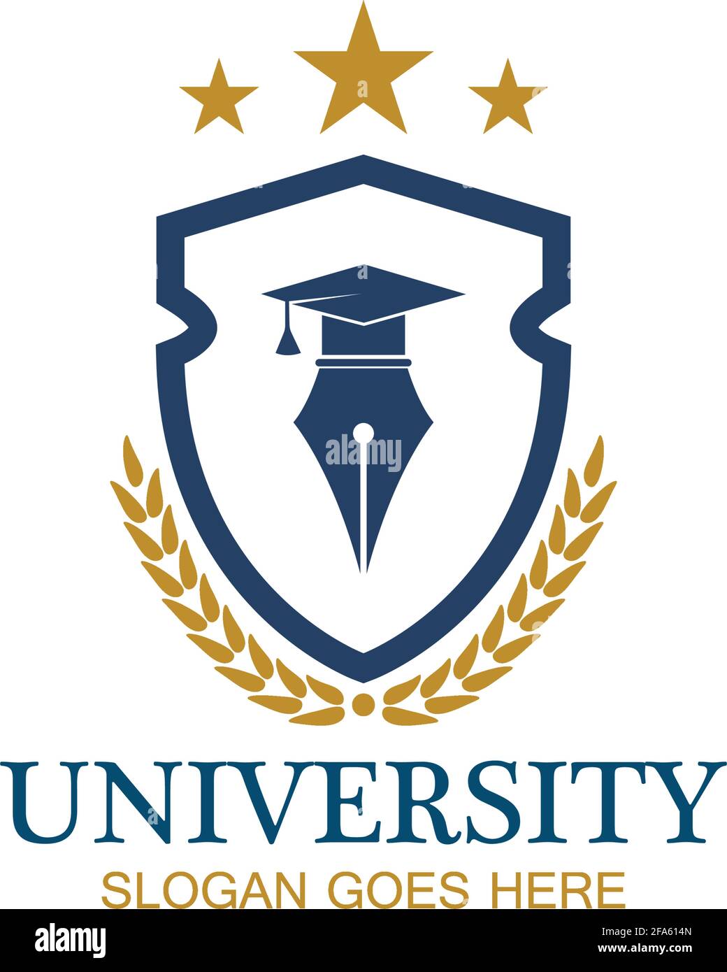 University, Academy, School and Course logo design template Stock ...