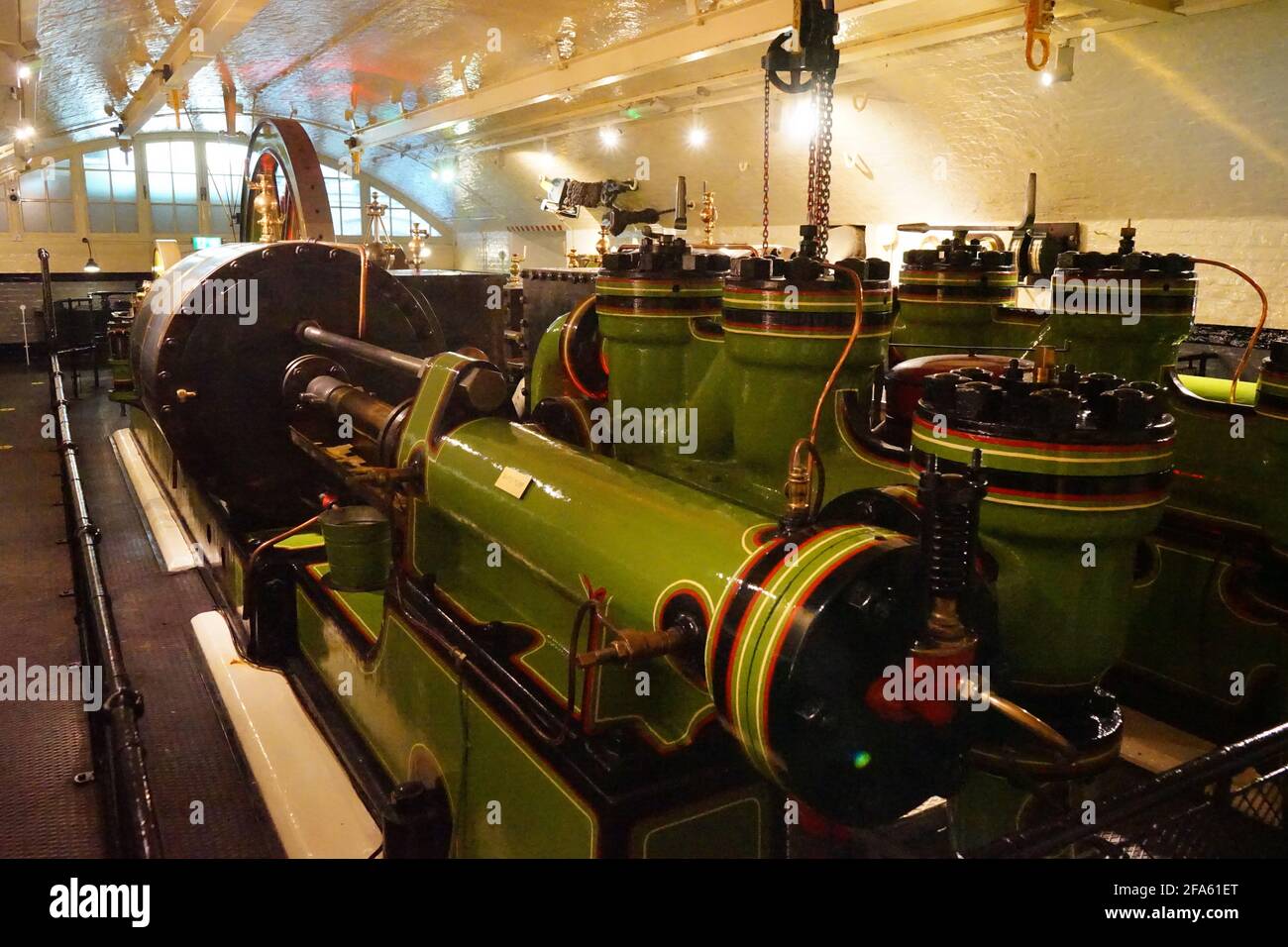 The Steam Pumping Engine at the Engine Room for London Tower Bridge ...