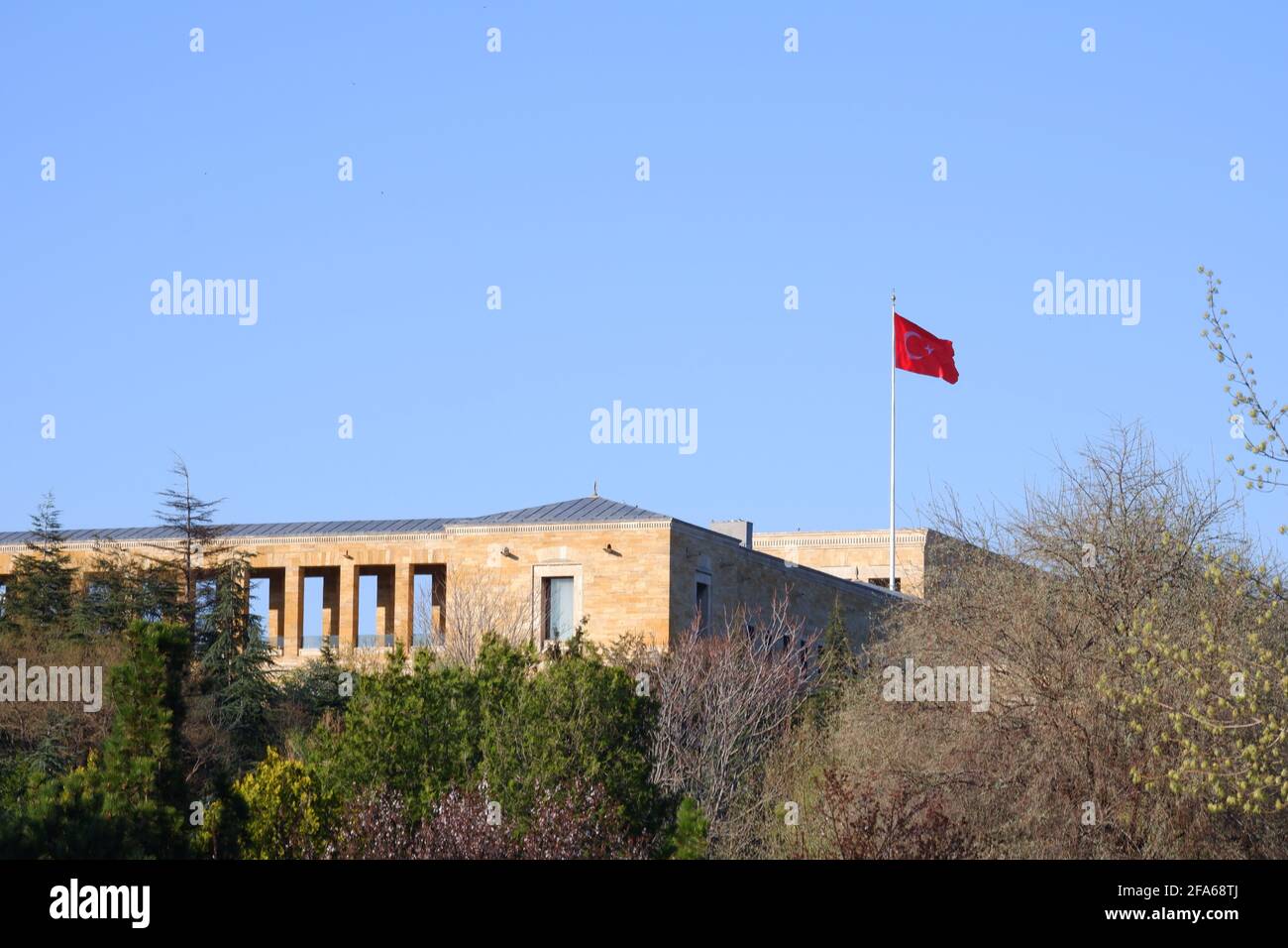 Anitkabir turkish flag mausoleum hi-res stock photography and images ...