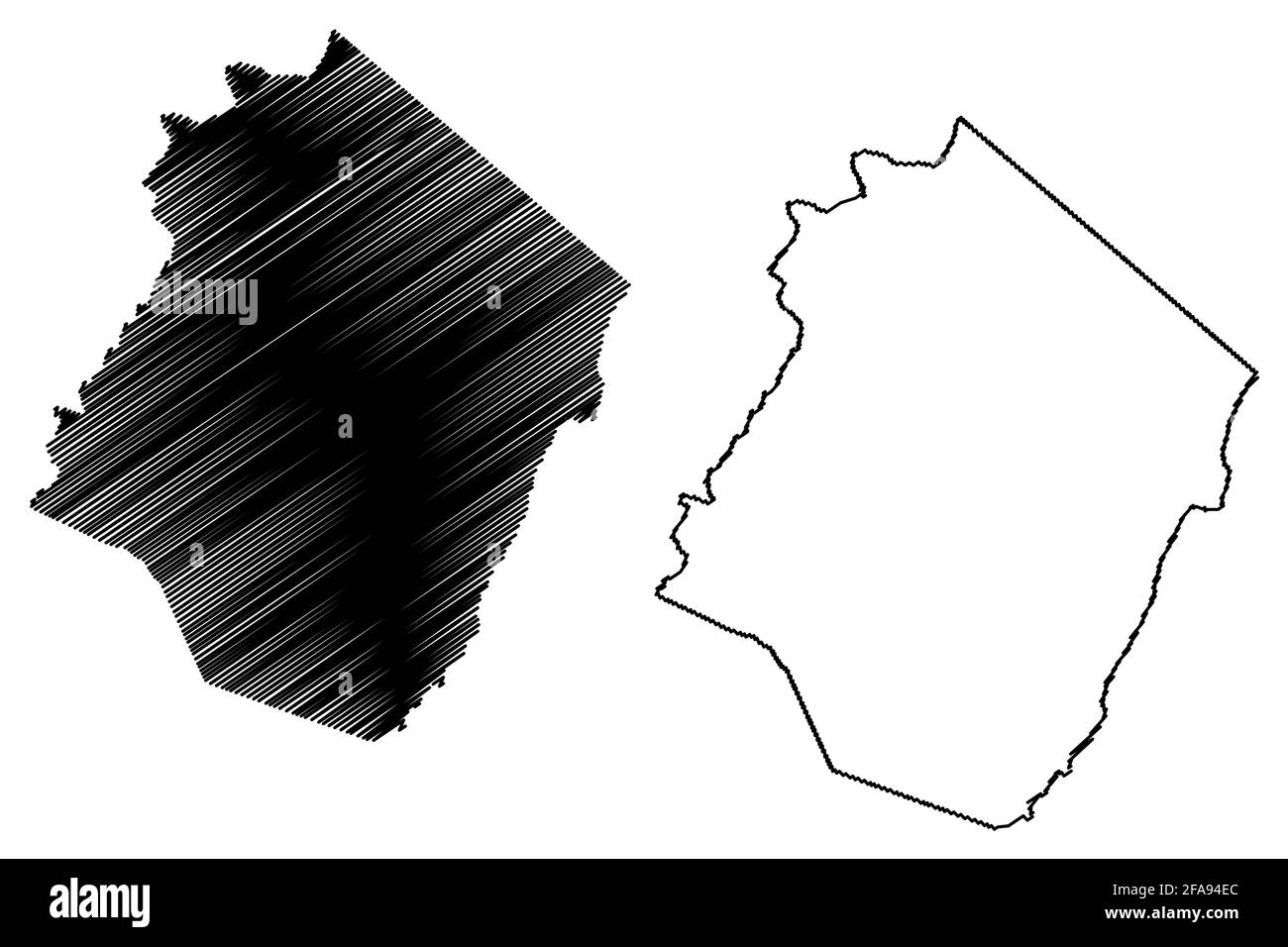 Map of west franklin Stock Vector Images - Alamy