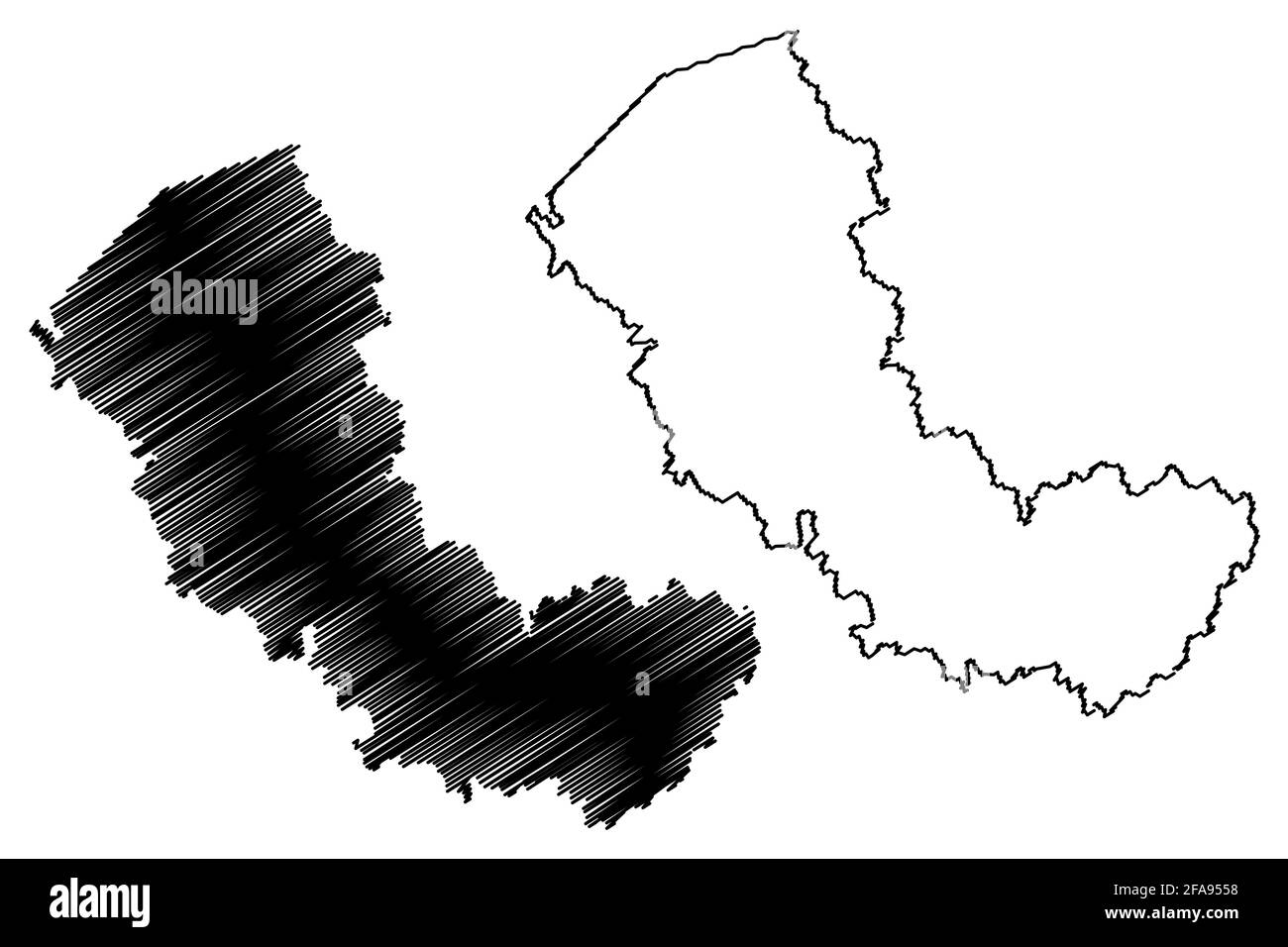 Mingo county map vector vectors hi-res stock photography and images - Alamy