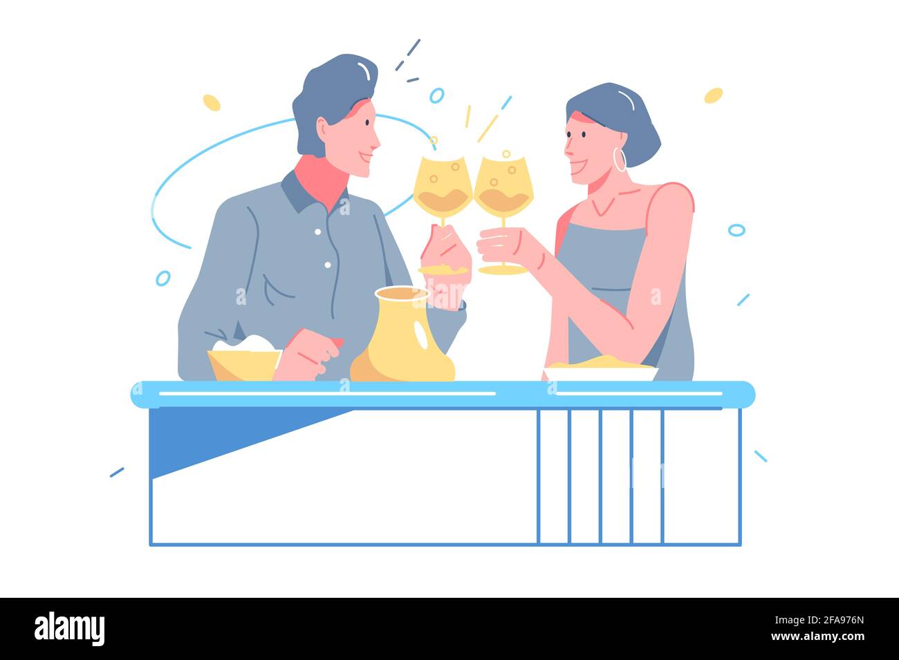 Restaurant romantic interior Cut Out Stock Images & Pictures - Alamy