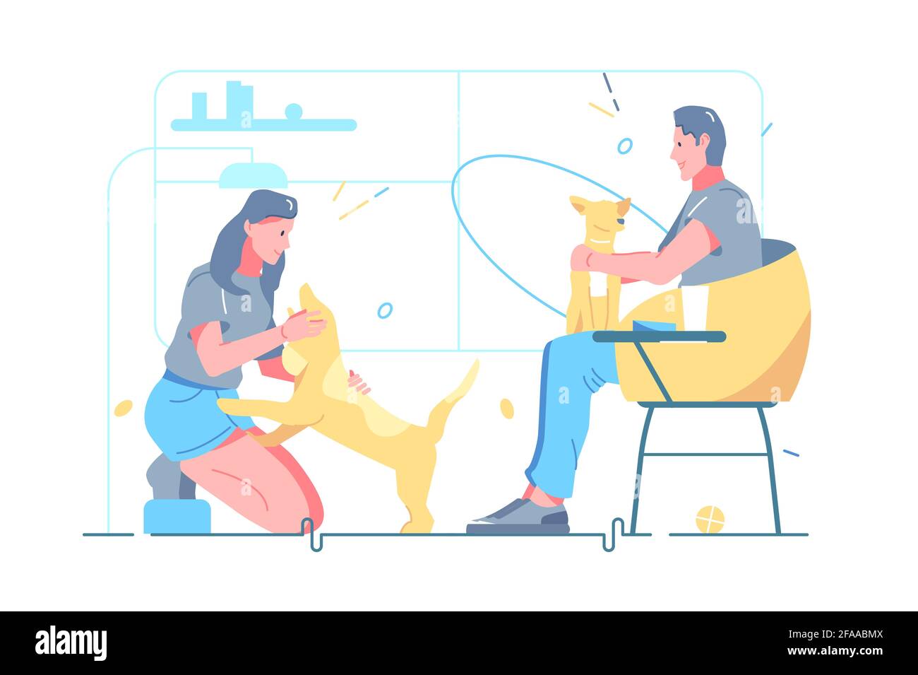 Best friend of the man Stock Vector Images - Alamy